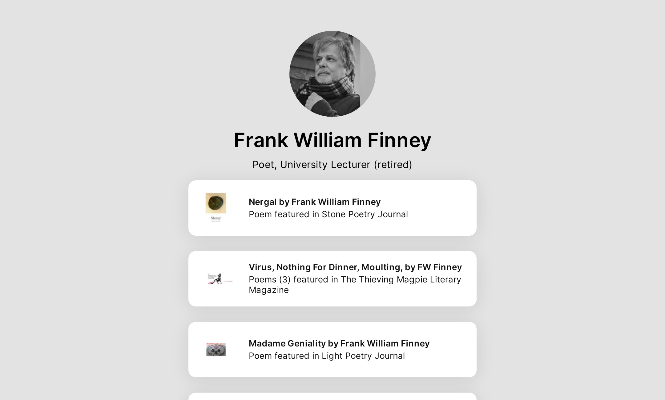 Frank William Finney's Flowpage