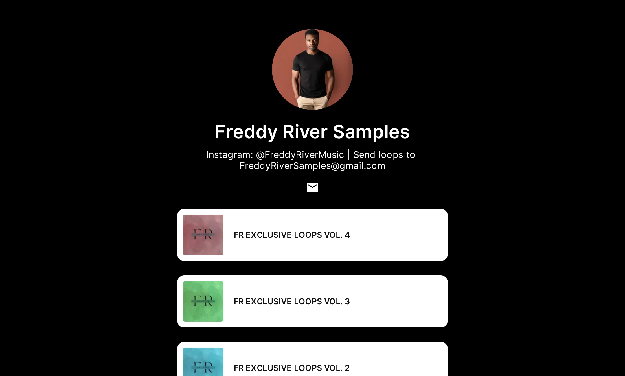 Freddy River Samples' Flowpage