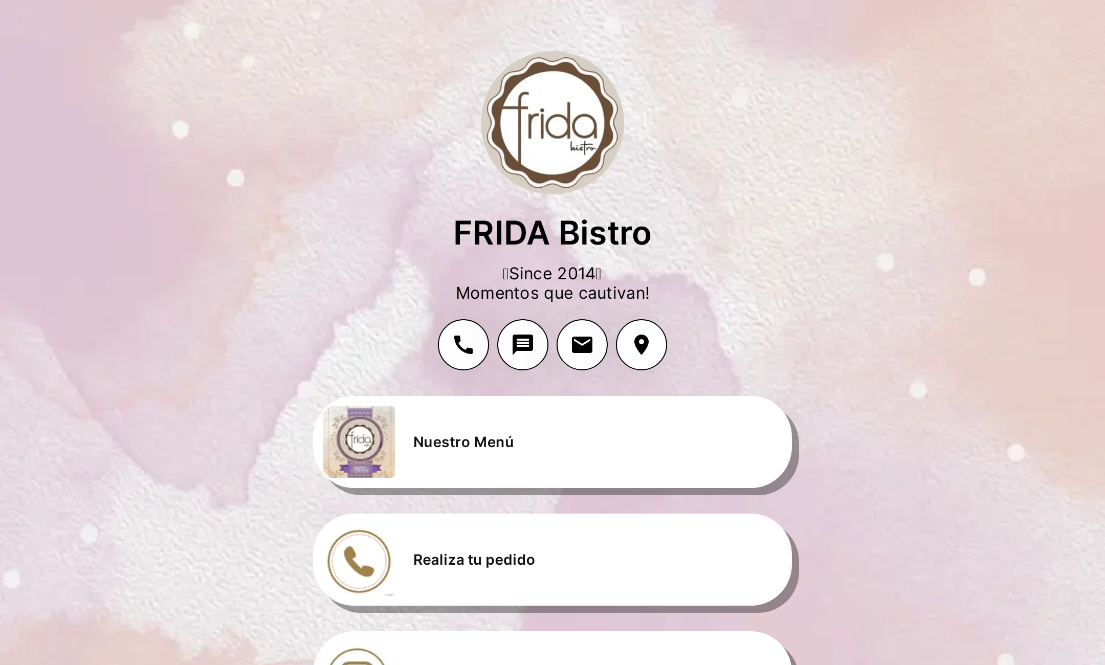 FRIDA Bistro's Flowpage