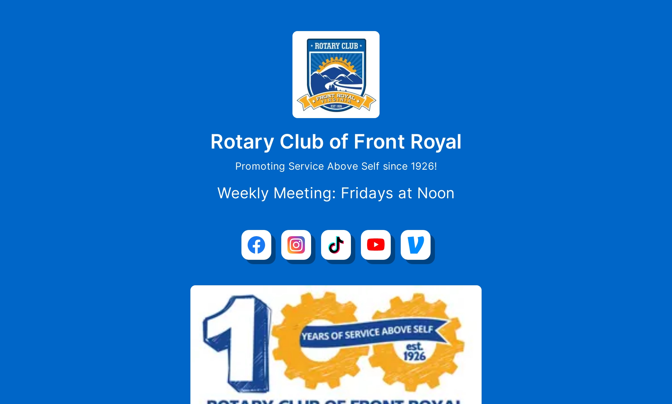 Rotary Club of Front Royal's Flowpage