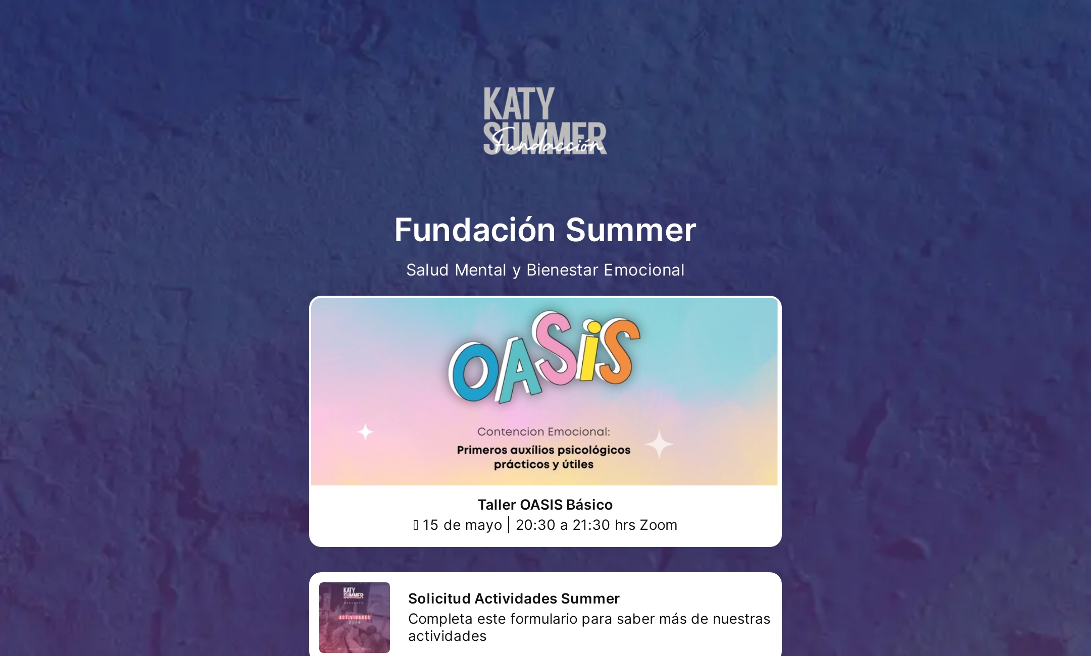 Fundación Summer's Flowpage