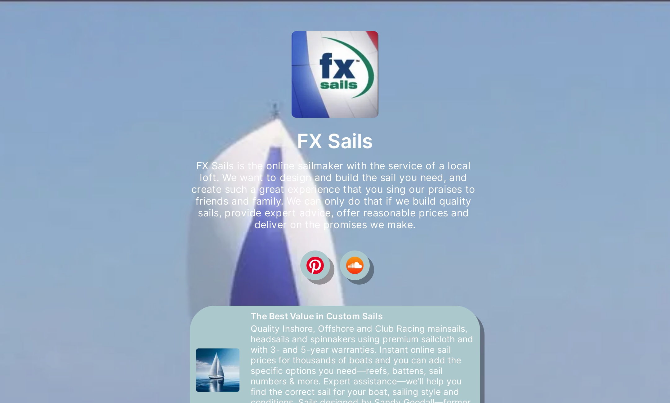 FX Sails' Flowpage