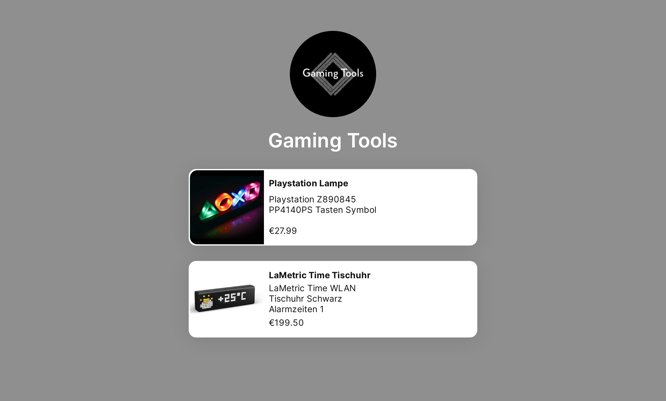 Gaming Tools' Flowpage