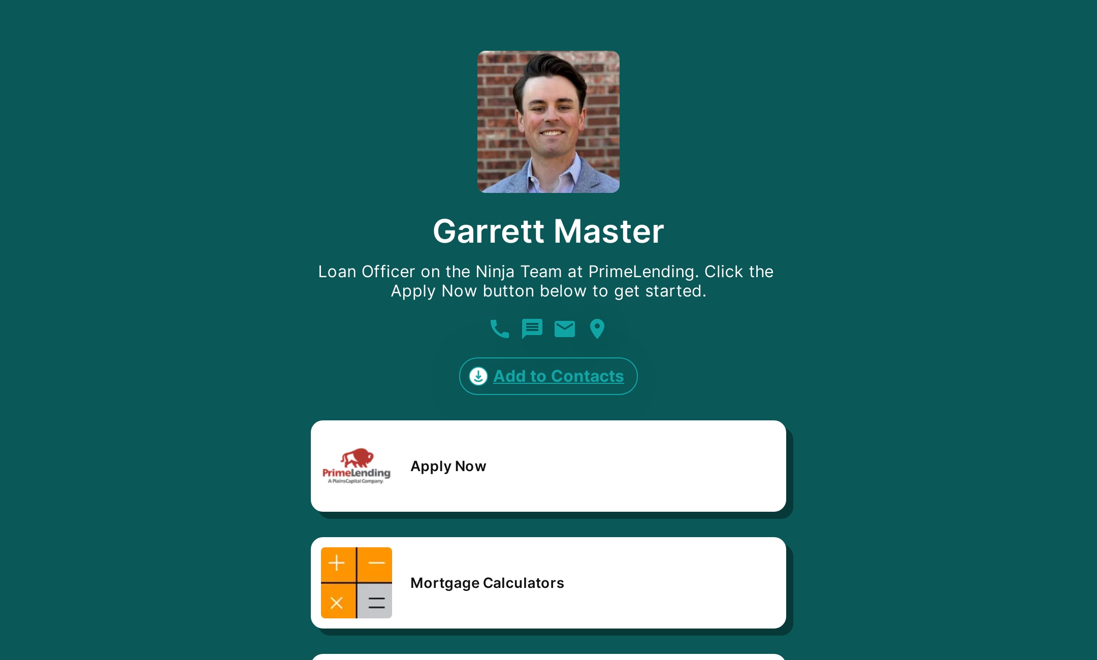 Garrett Master's Flowpage