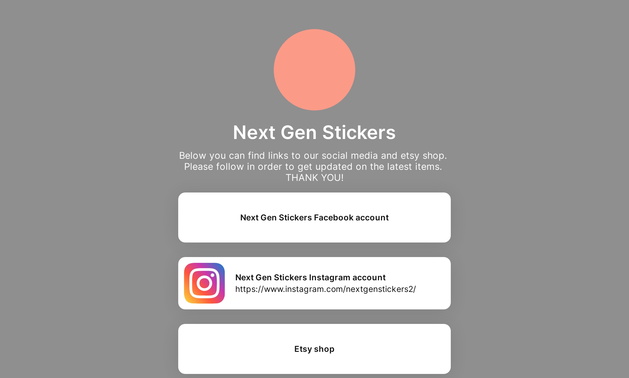Next Gen Stickers' Flowpage