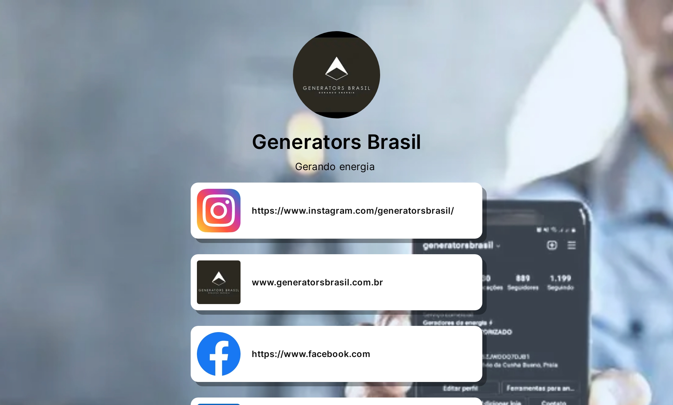 Generators Brasil 's Flowpage