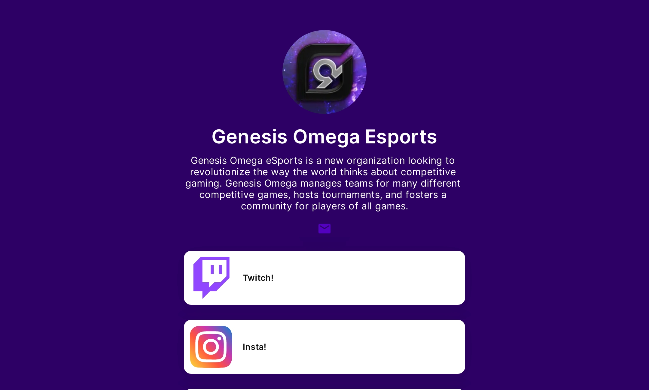 Genesis Omega Esports' Flowpage