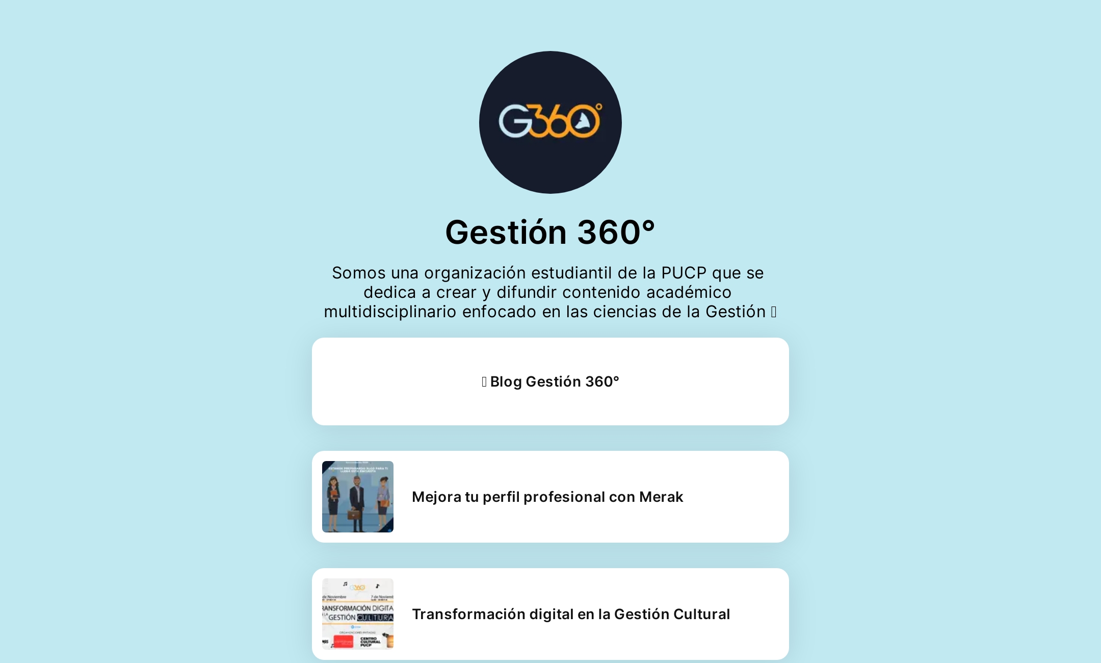 Gestión 360°'s Flowpage