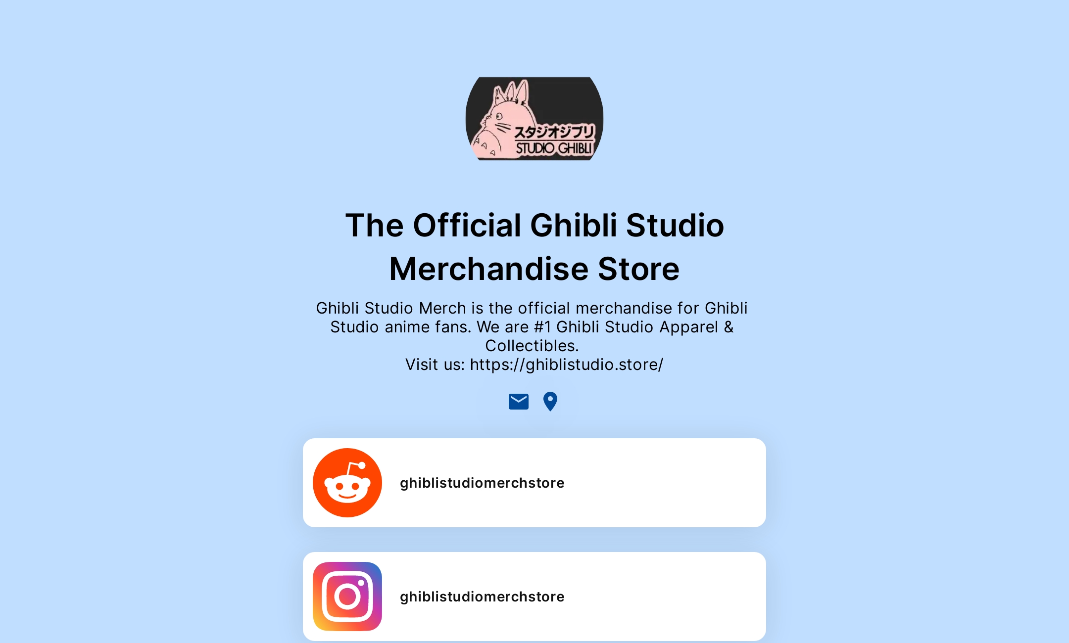 The Official Ghibli Studio Merchandise Store's Flowpage