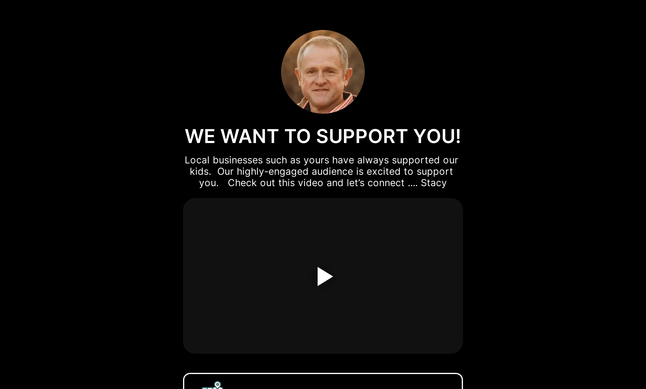 WE WANT TO SUPPORT YOU!'s Flowpage