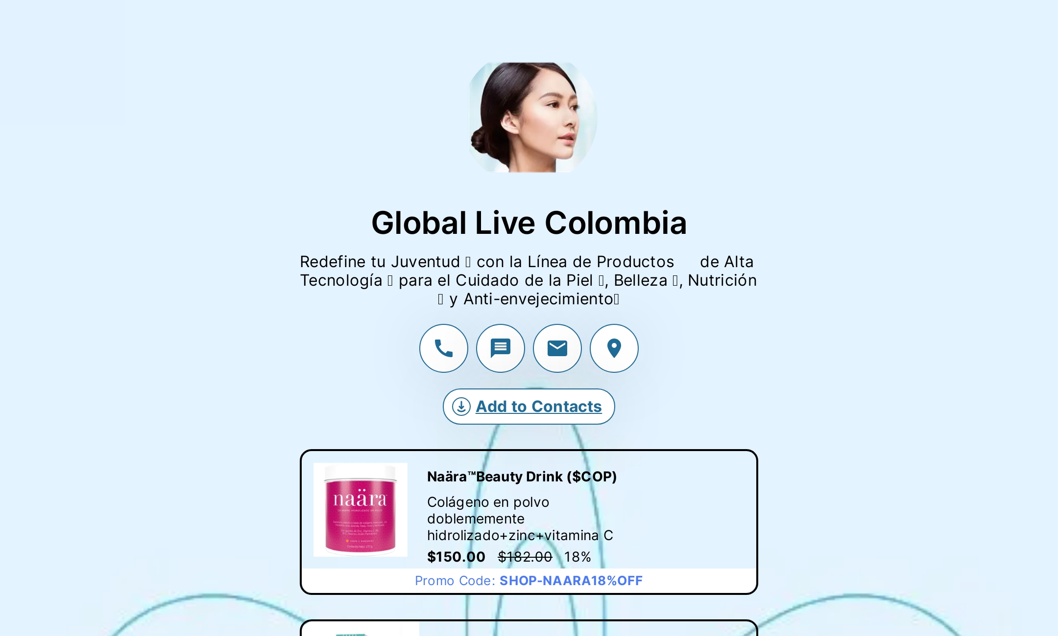 Global Live Colombia's Flowpage