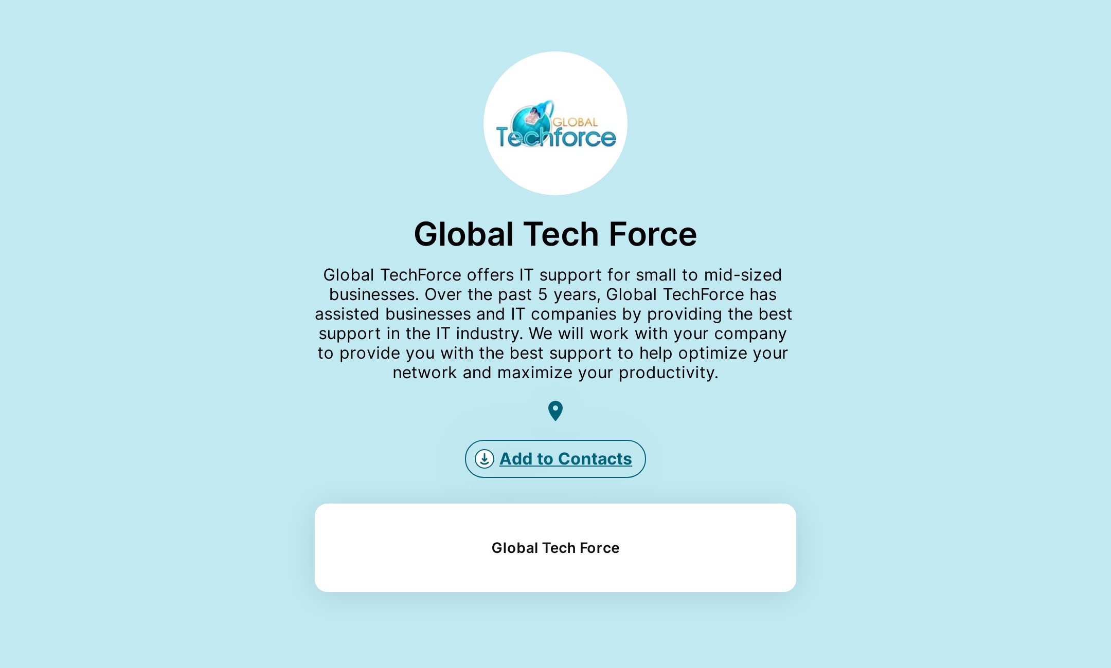 Global Tech Force's Flowpage