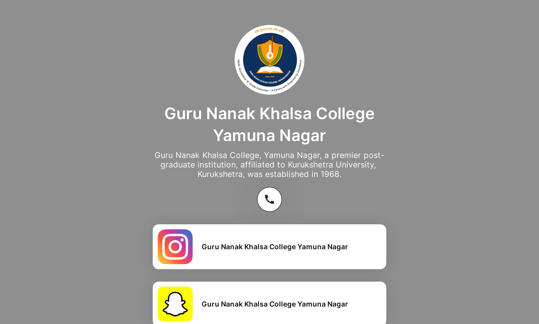 Guru Nanak Khalsa College Yamuna Nagar 's Flowpage