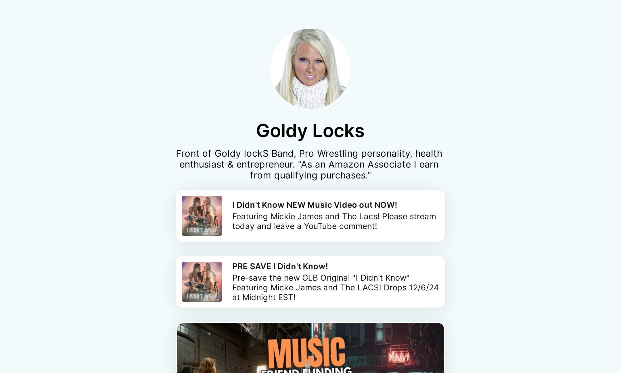 Goldy Locks' Flowpage