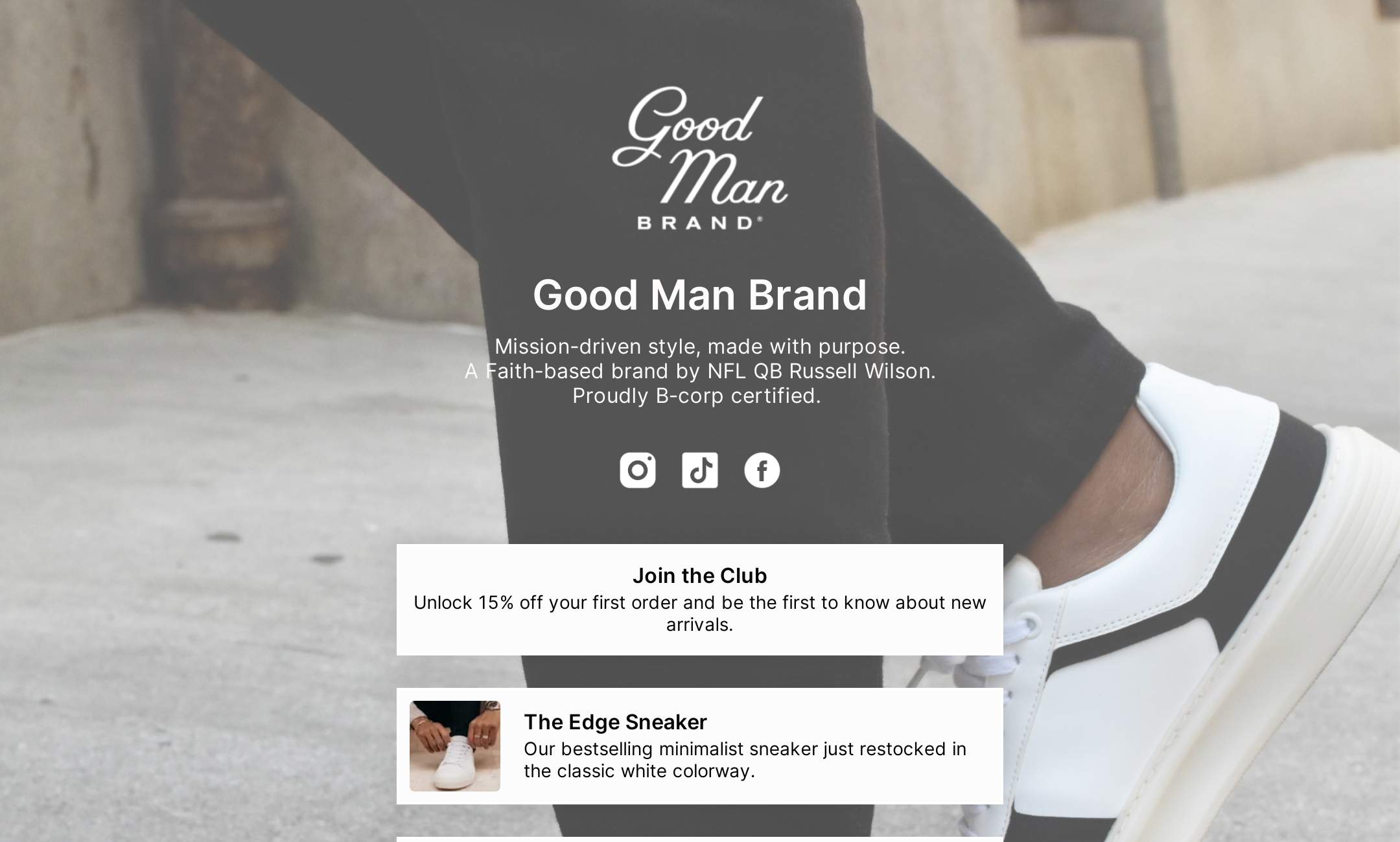 Good Man Brand's Flowpage