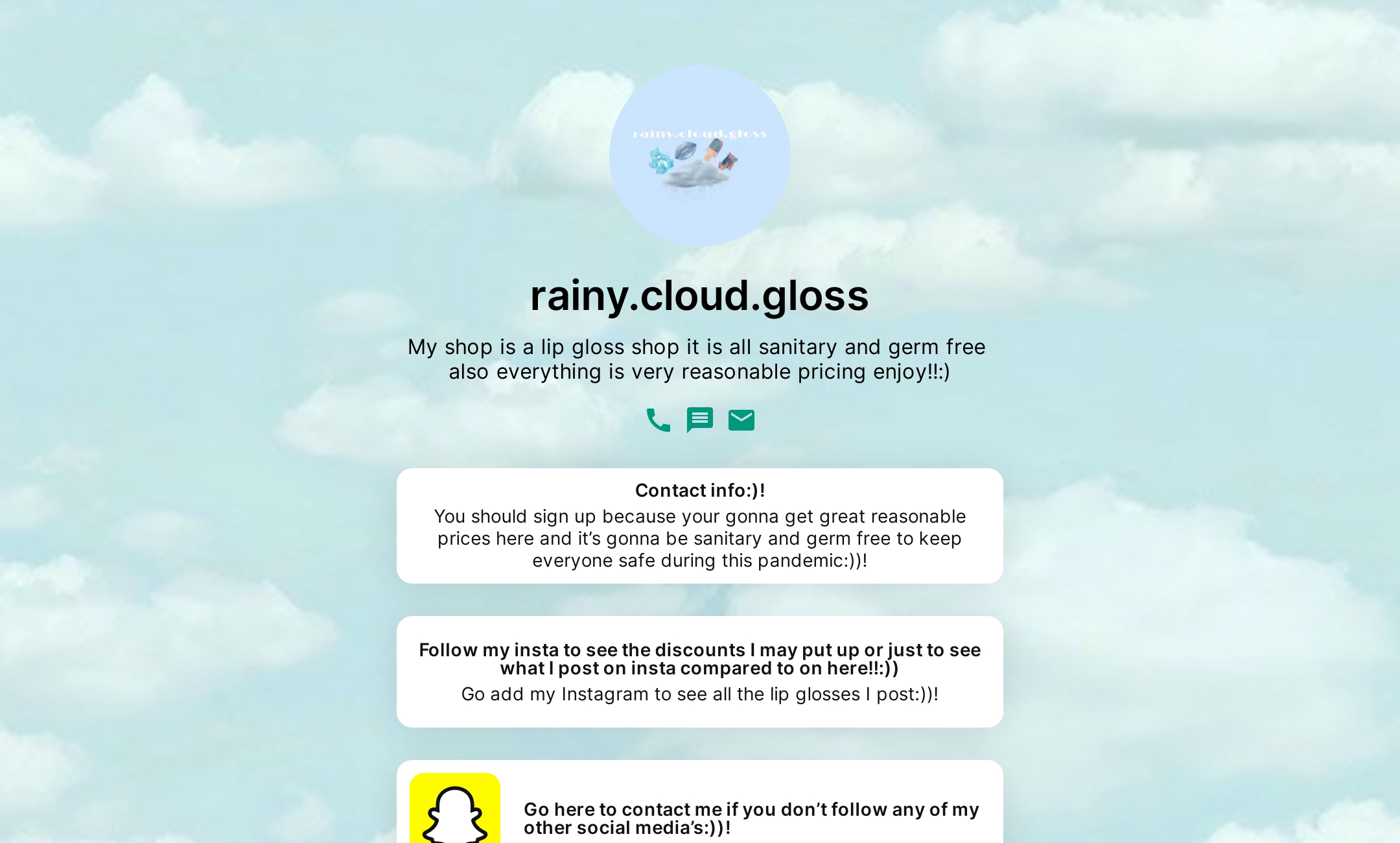 rainy.cloud.gloss' Flowpage