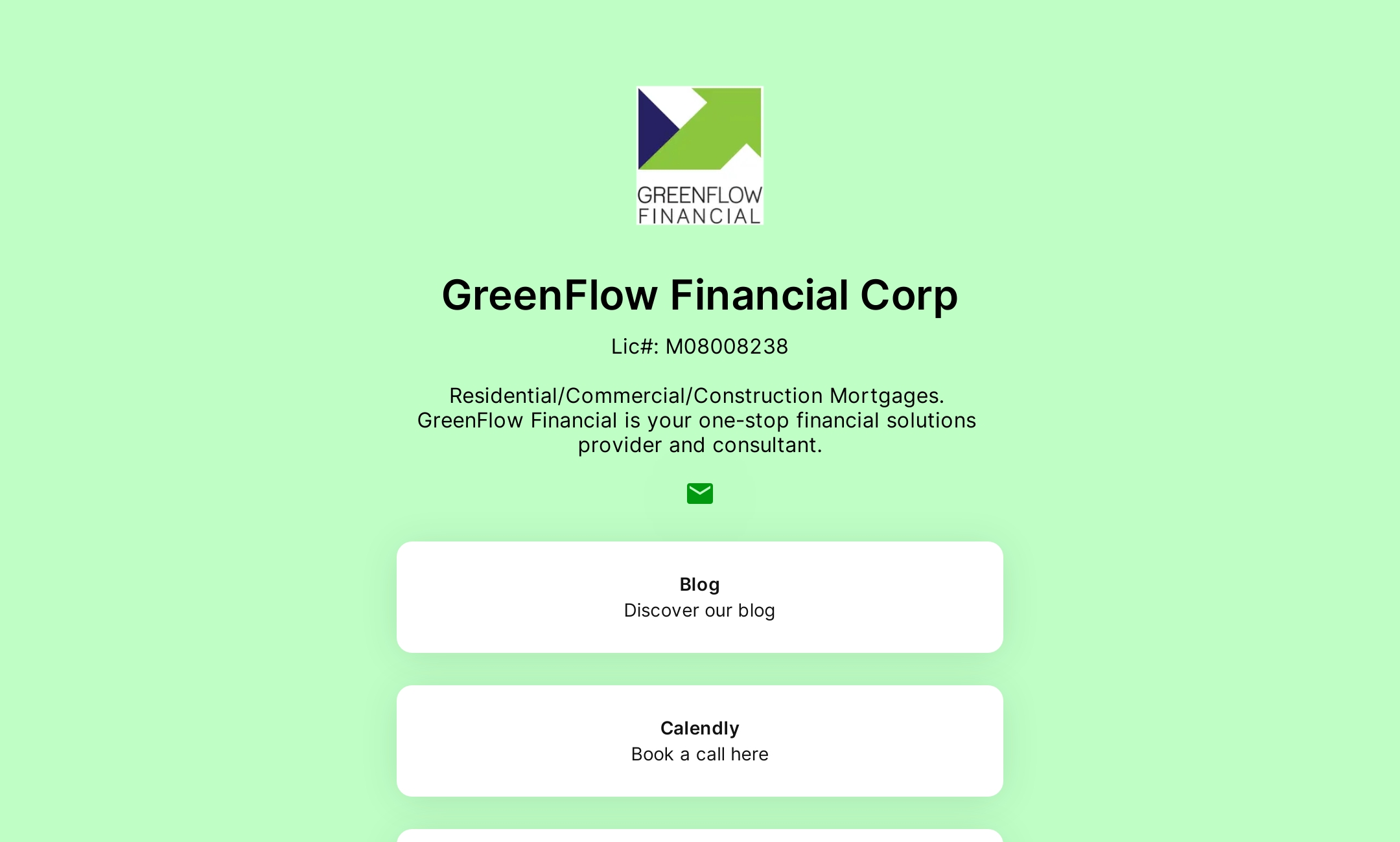 GreenFlow Financial Corp's Flowpage