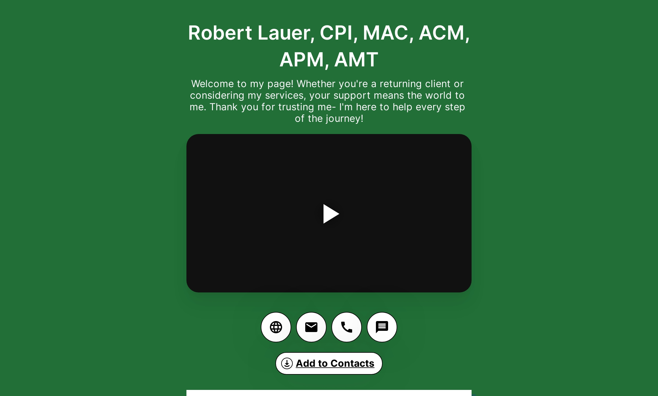 Robert Lauer, CPI, MAC, ACM, APM, AMT's Flowpage