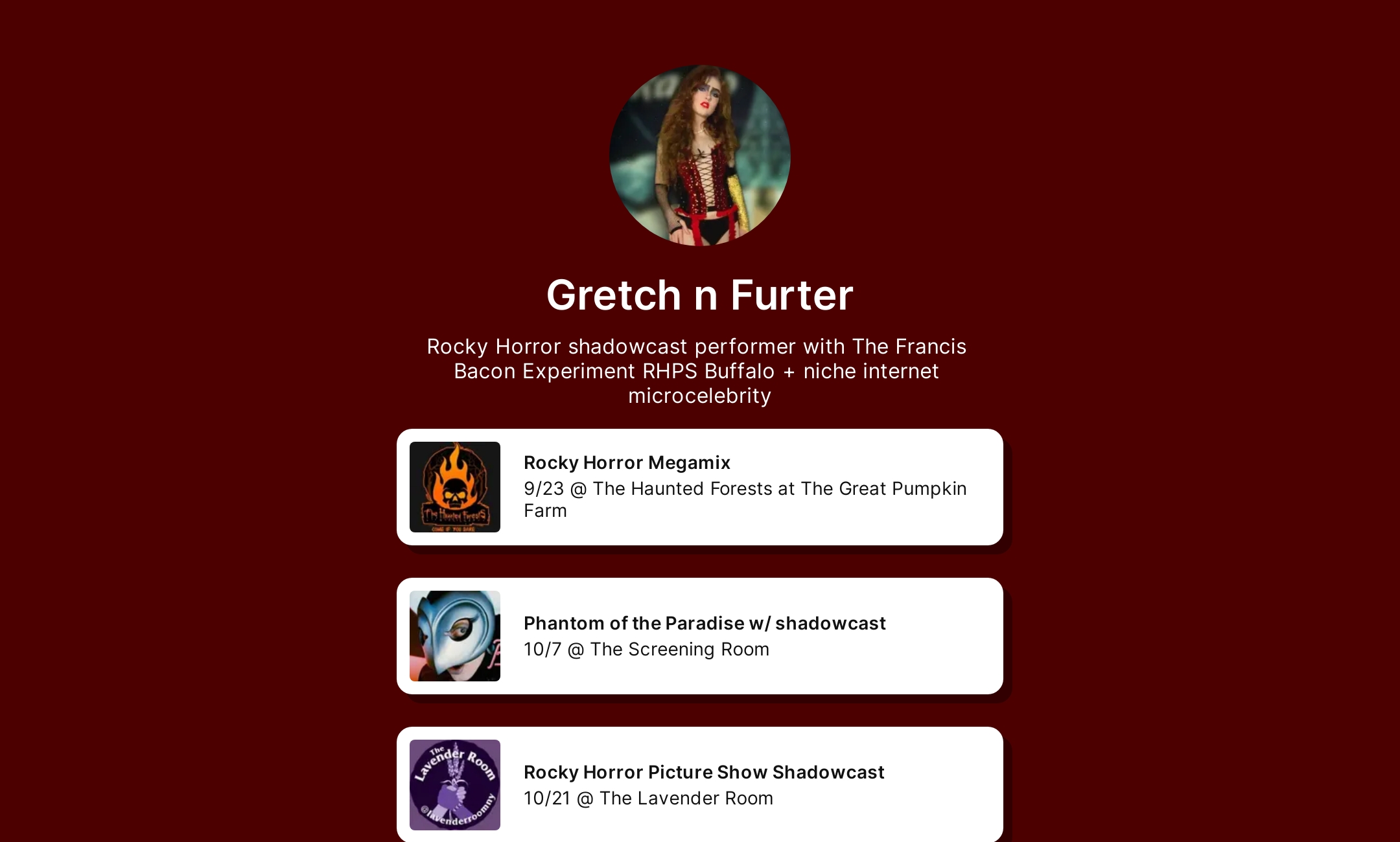 Gretch n Furter's Flowpage
