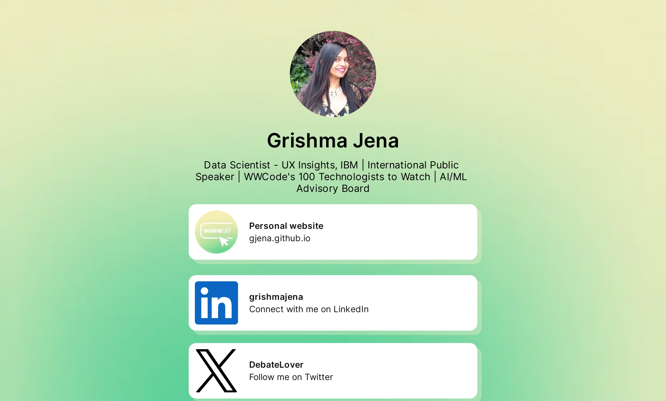 Grishma Jena's Flowpage