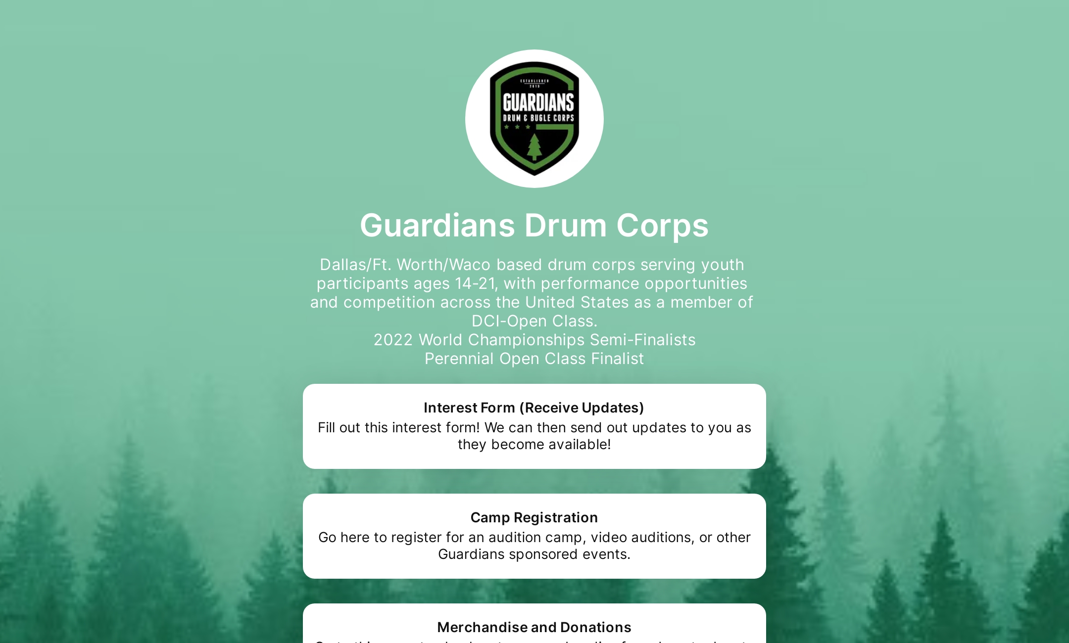 Guardians Drum Corps' Flowpage