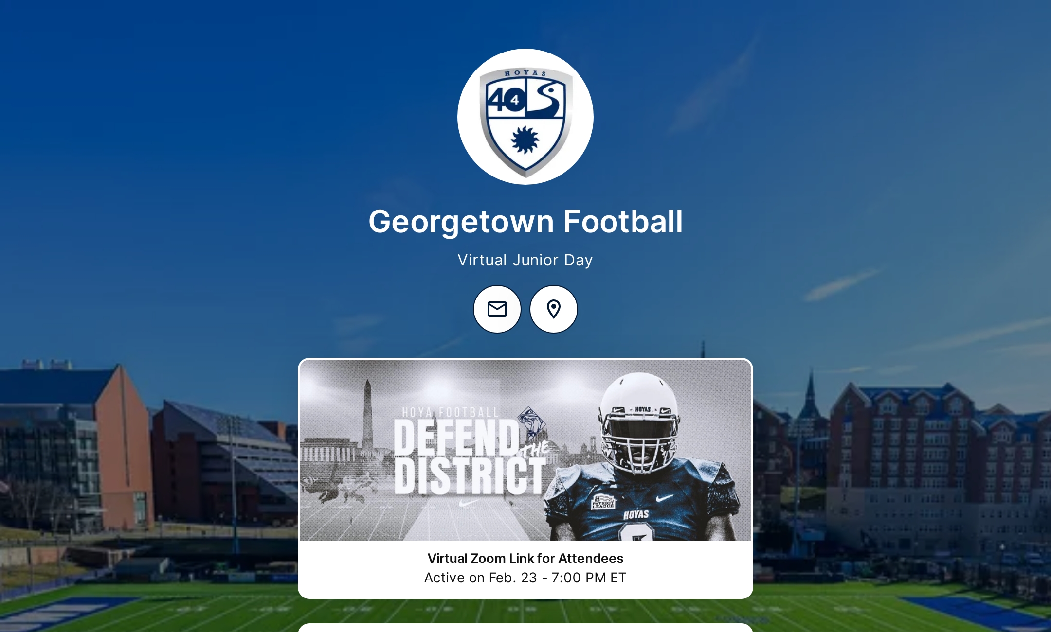 Georgetown Football's Flowpage