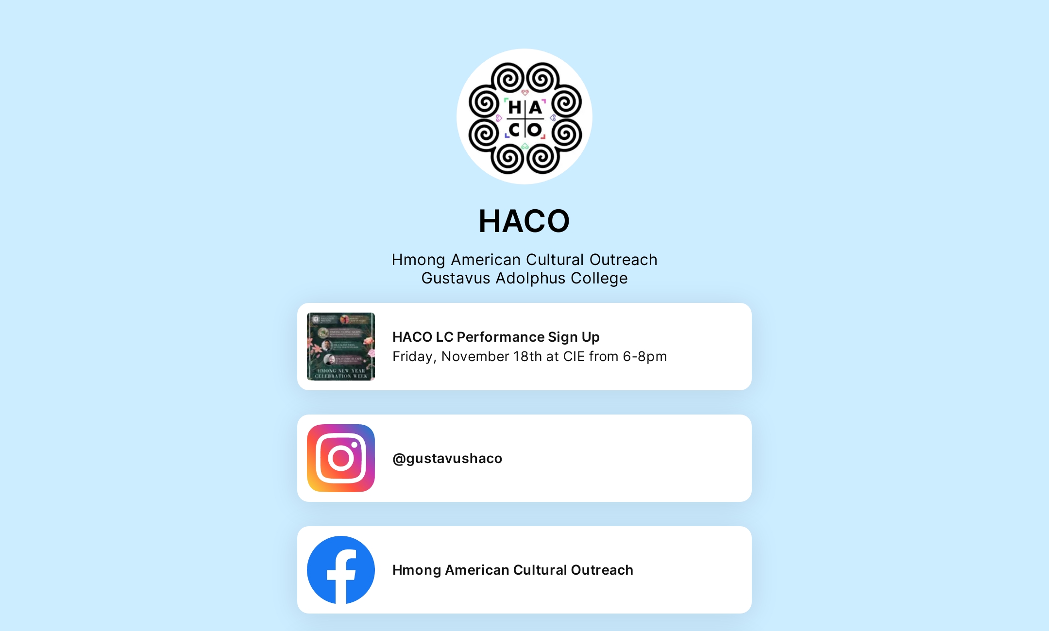 HACO's Flowpage