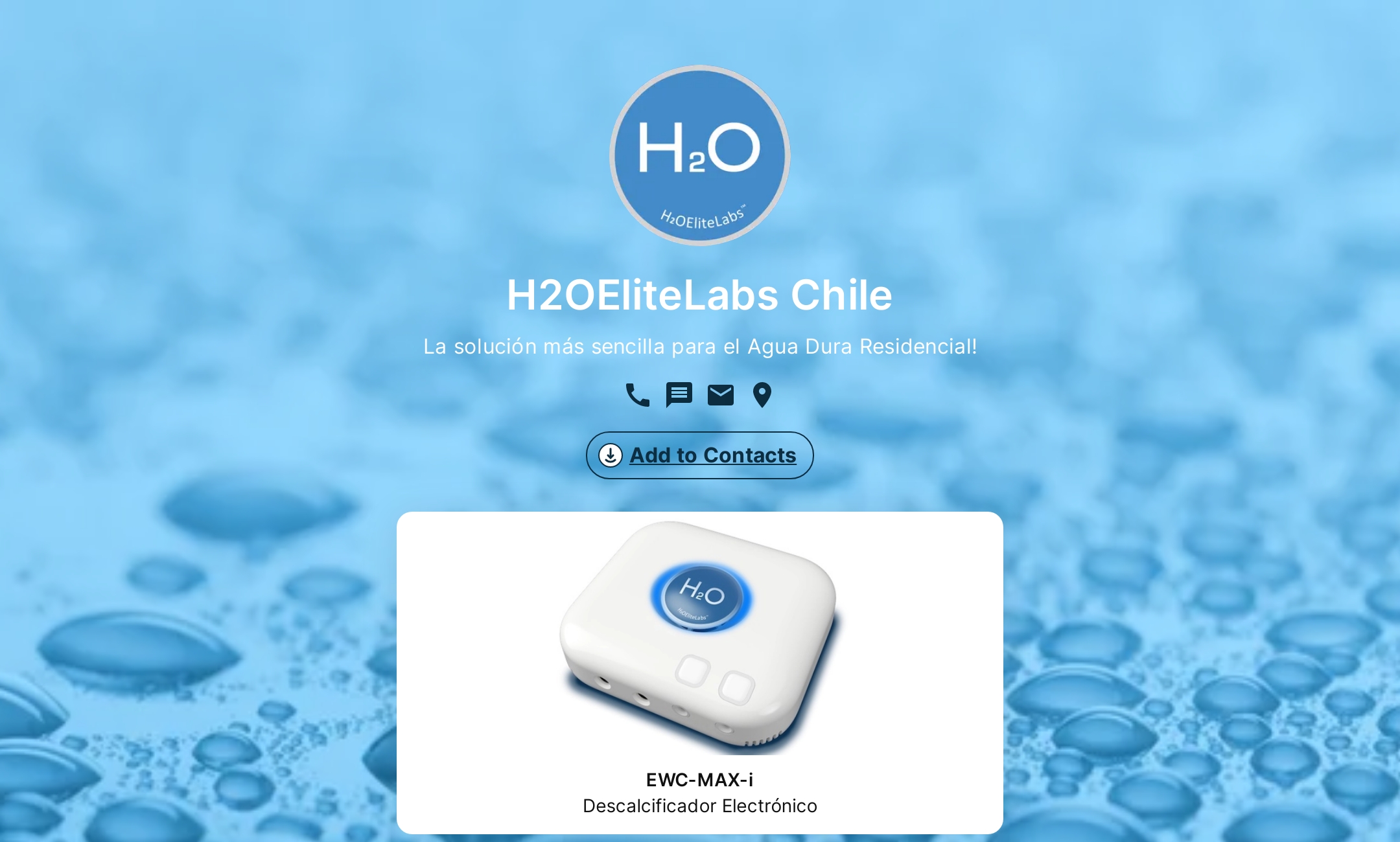 H2OEliteLabs Chile's Flowpage