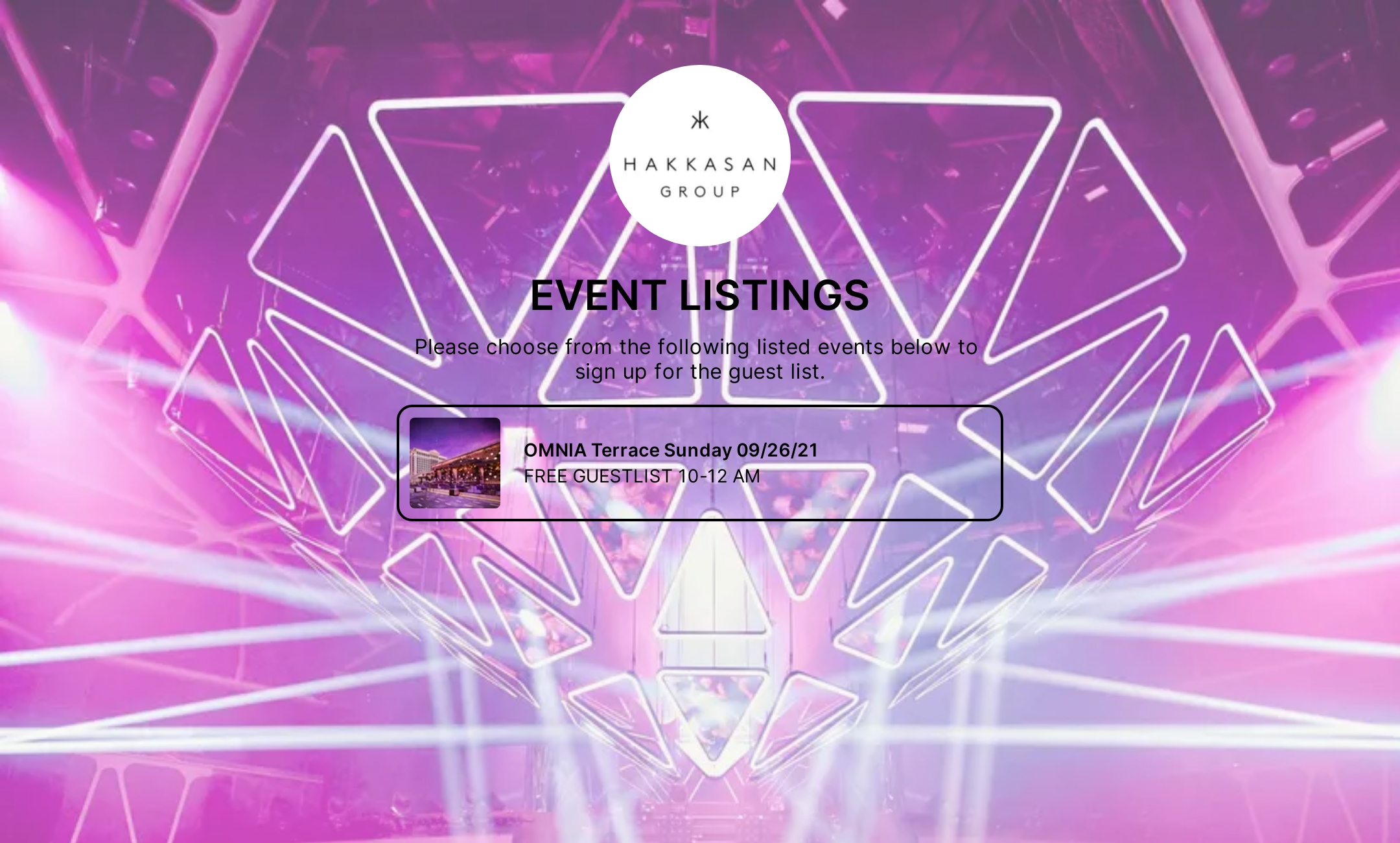 EVENT LISTINGS's Flowpage