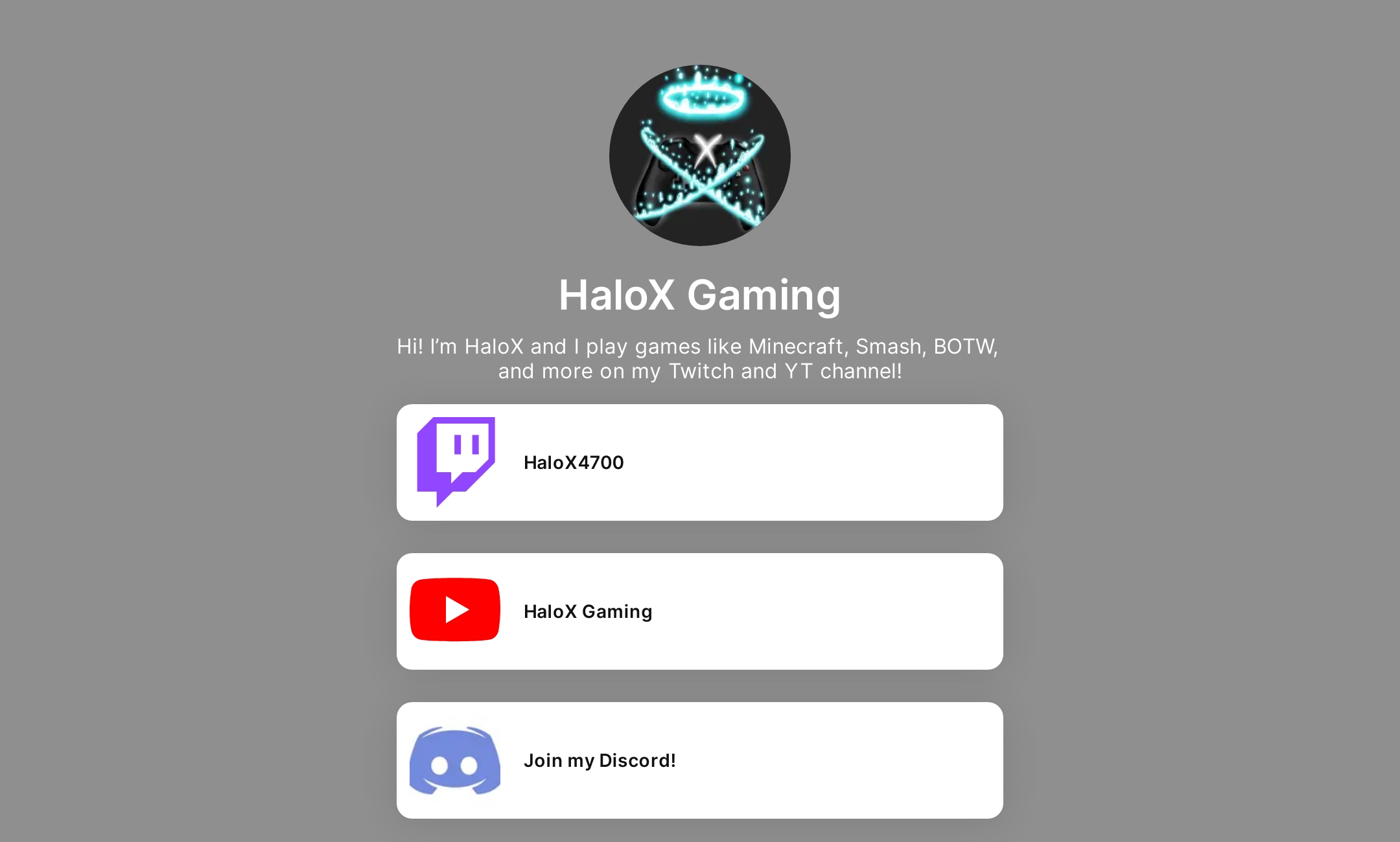 HaloX Gaming's Flowpage
