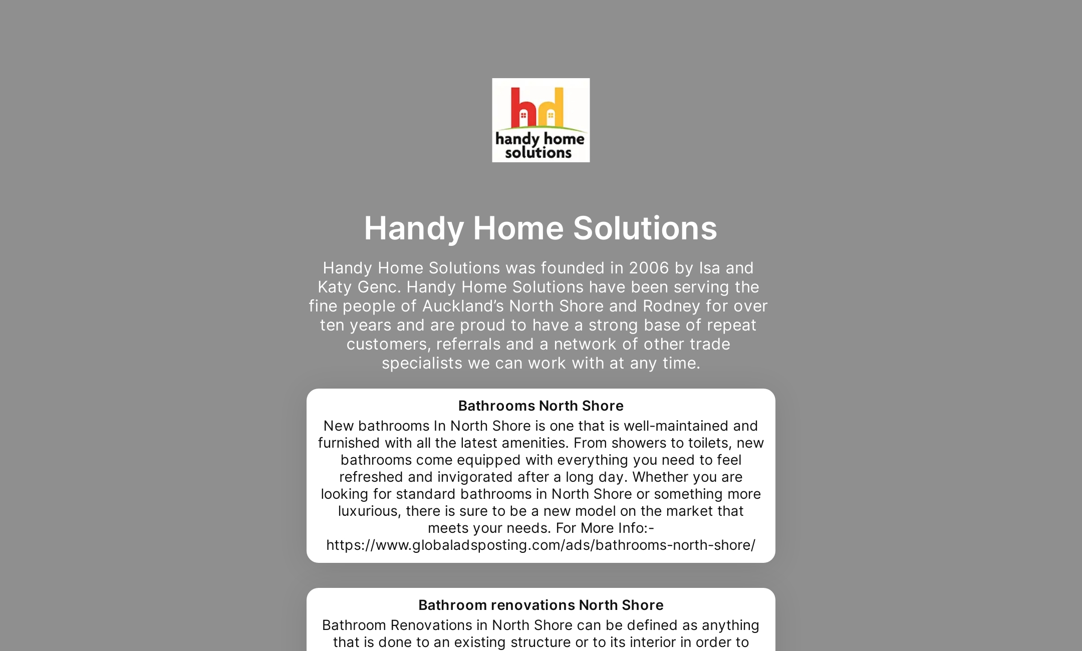 Handy Home Solutions' Flowpage