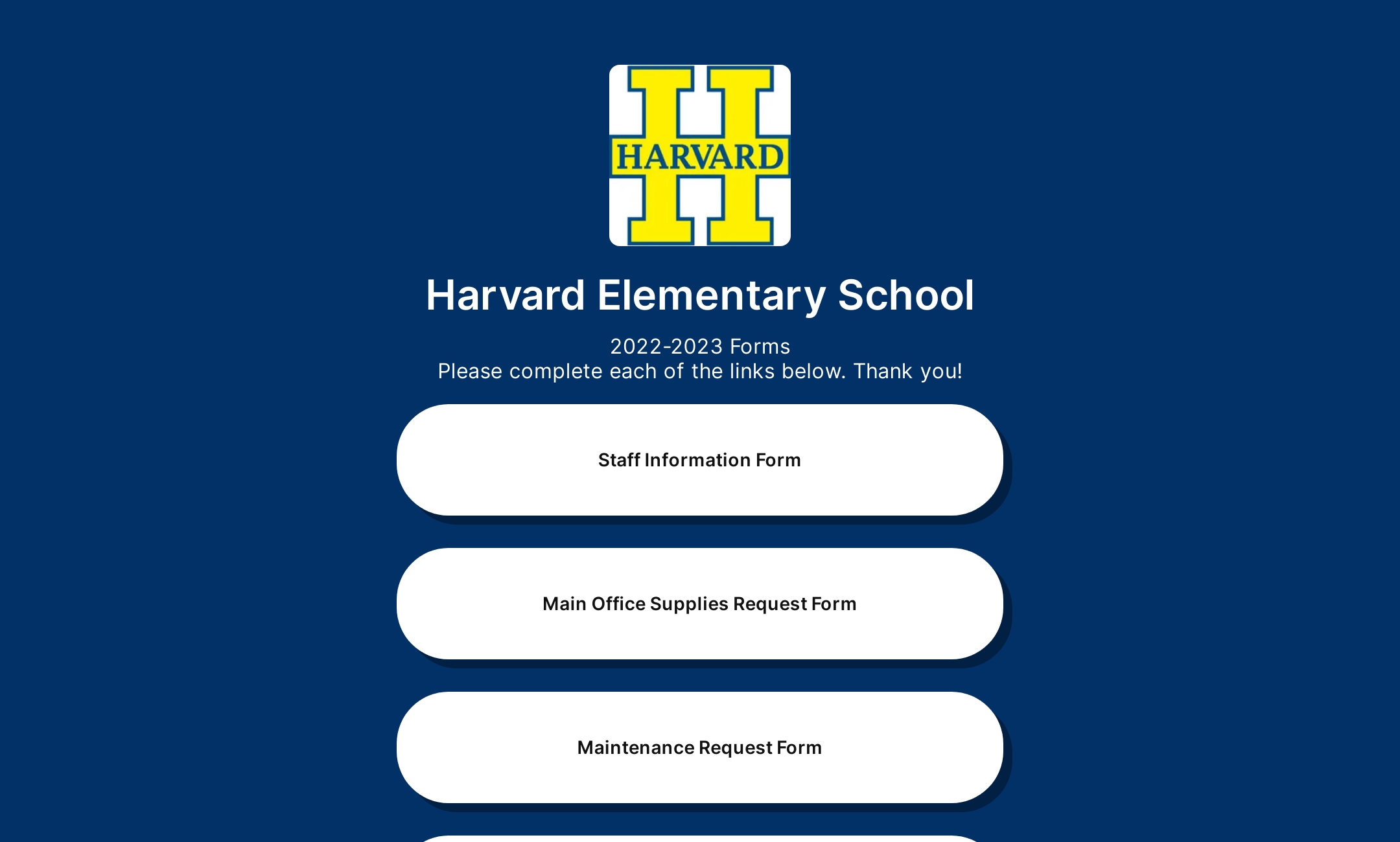 Harvard Elementary School's Flowpage