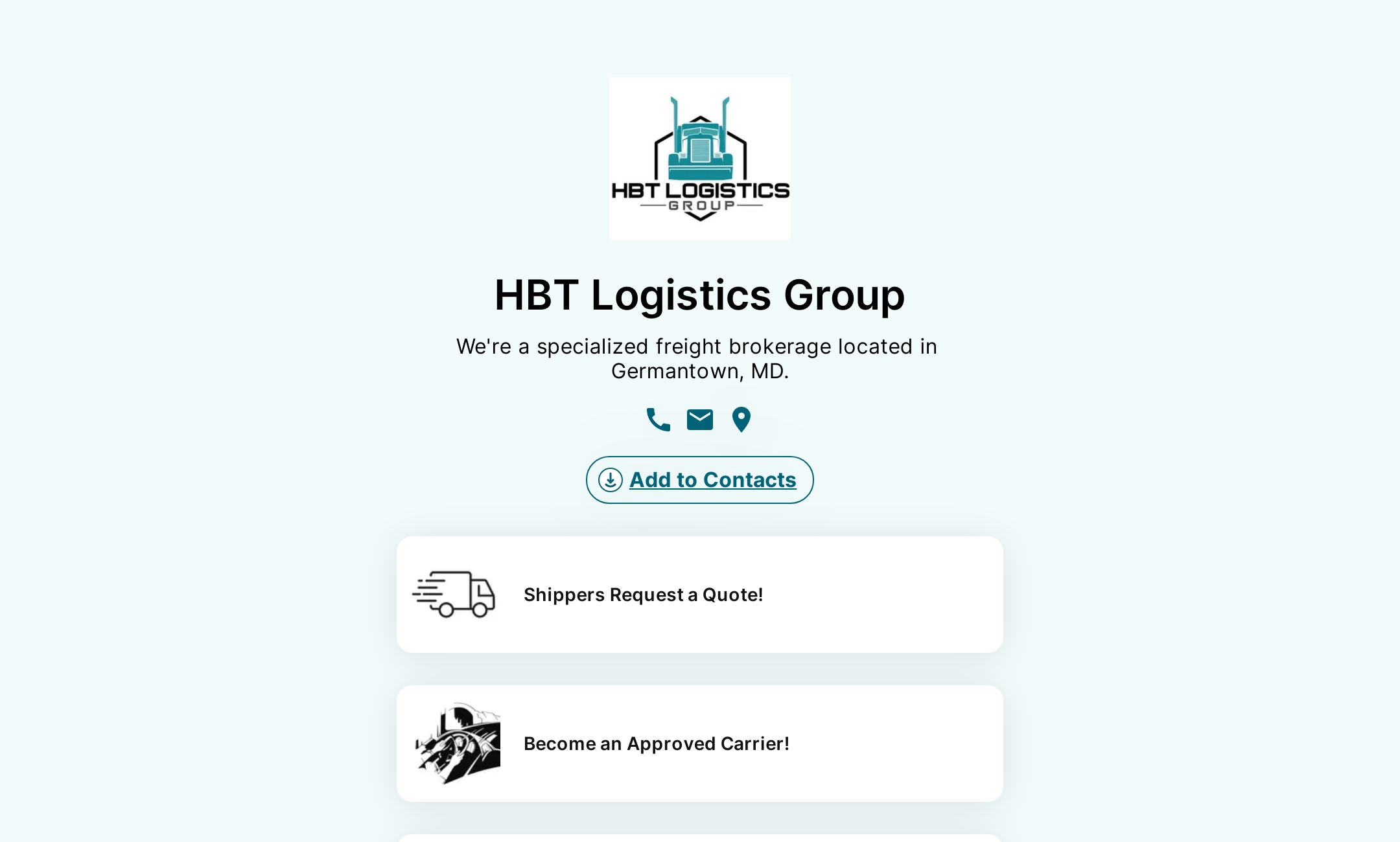HBT Logistics Group's Flowpage