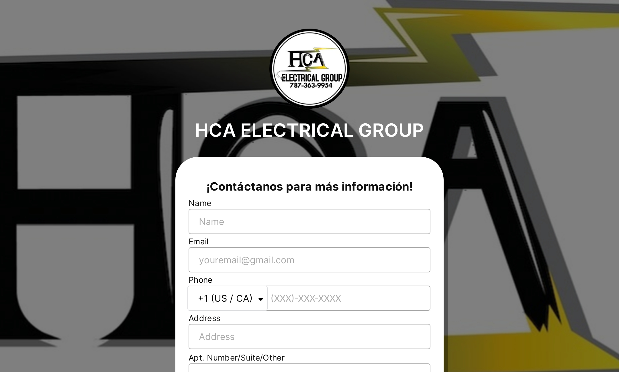 HCA ELECTRICAL GROUP's Flowpage