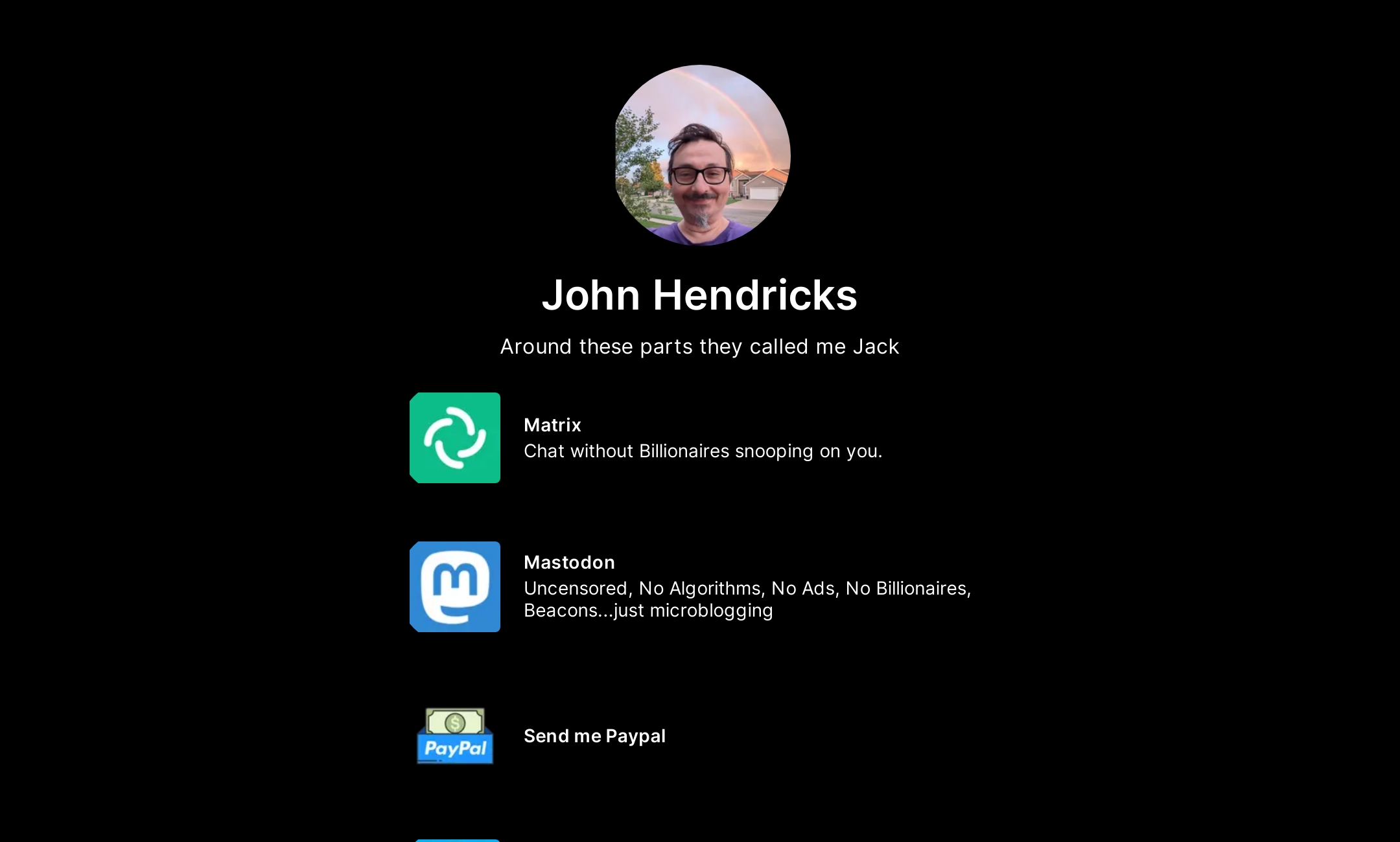 John Hendricks' Flowpage