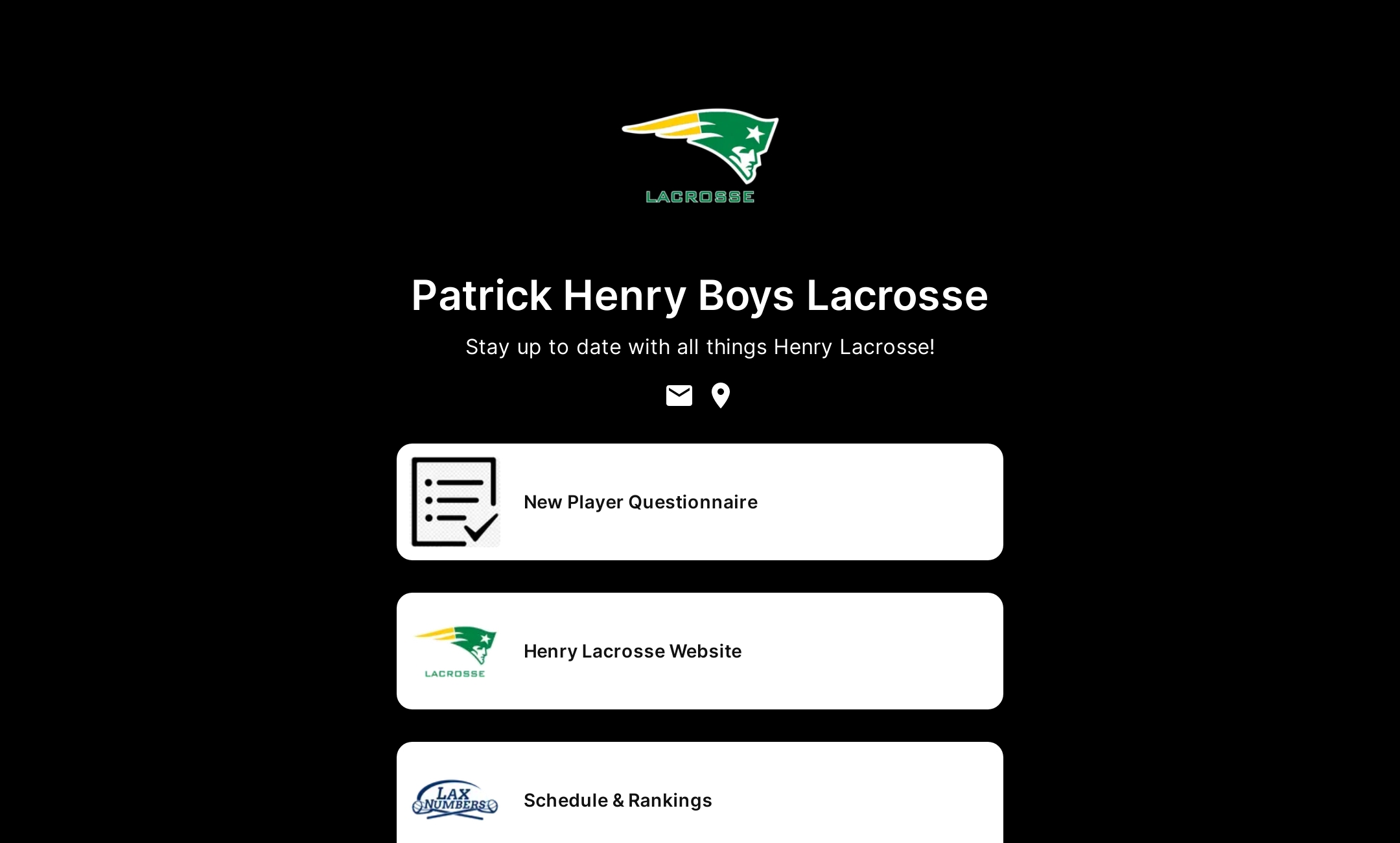 Patrick Henry Boys Lacrosse's Flowpage
