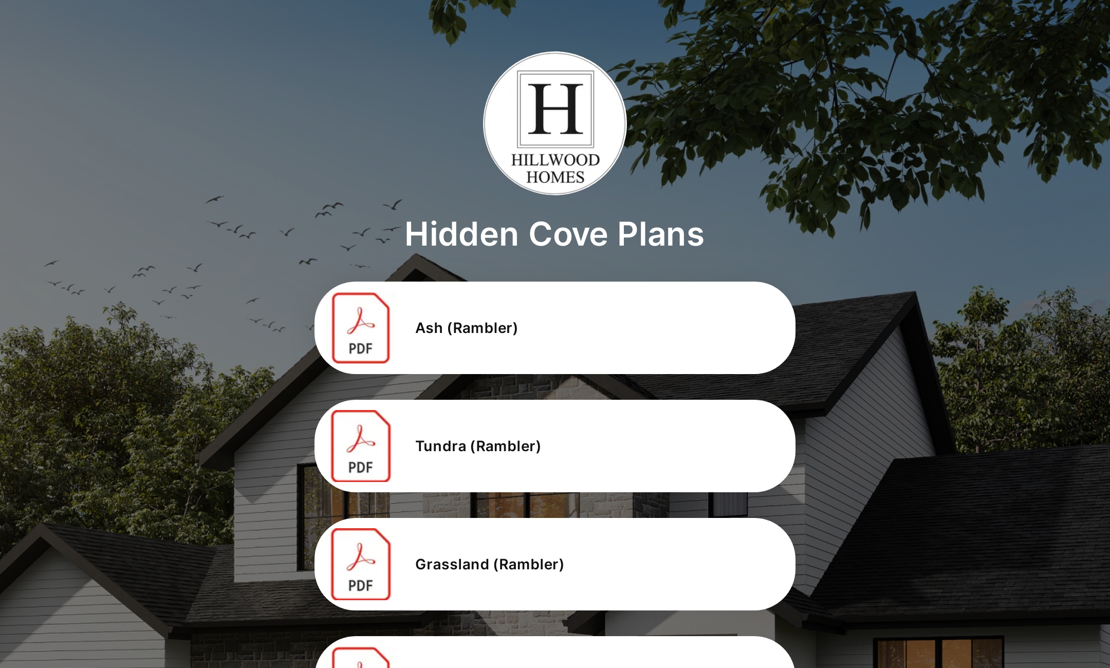 Hidden Cove Plans' Flowpage
