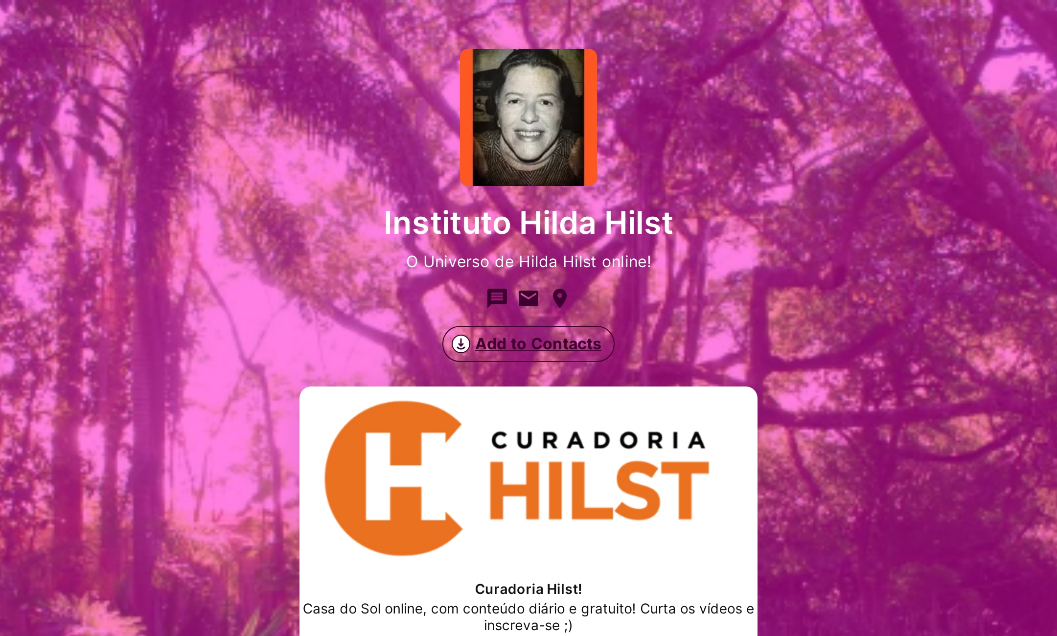 Instituto Hilda Hilst's Flowpage