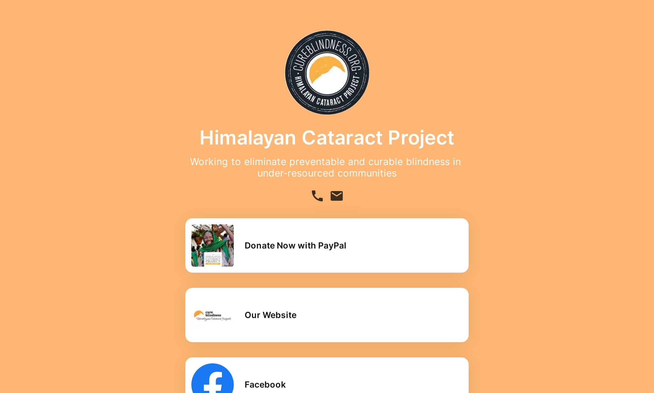 Himalayan Cataract Project's Flowpage