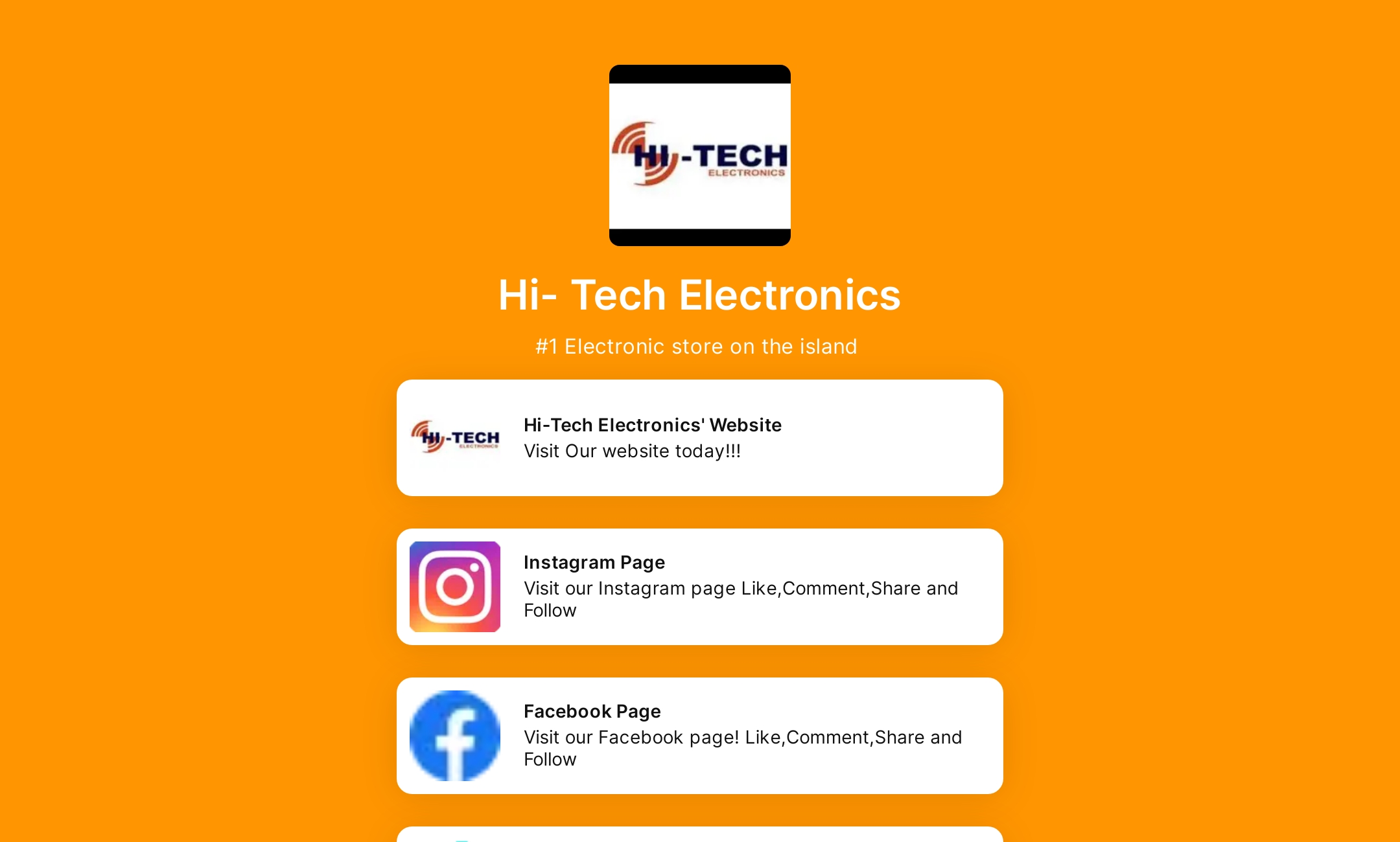 Hi- Tech Electronics' Flowpage
