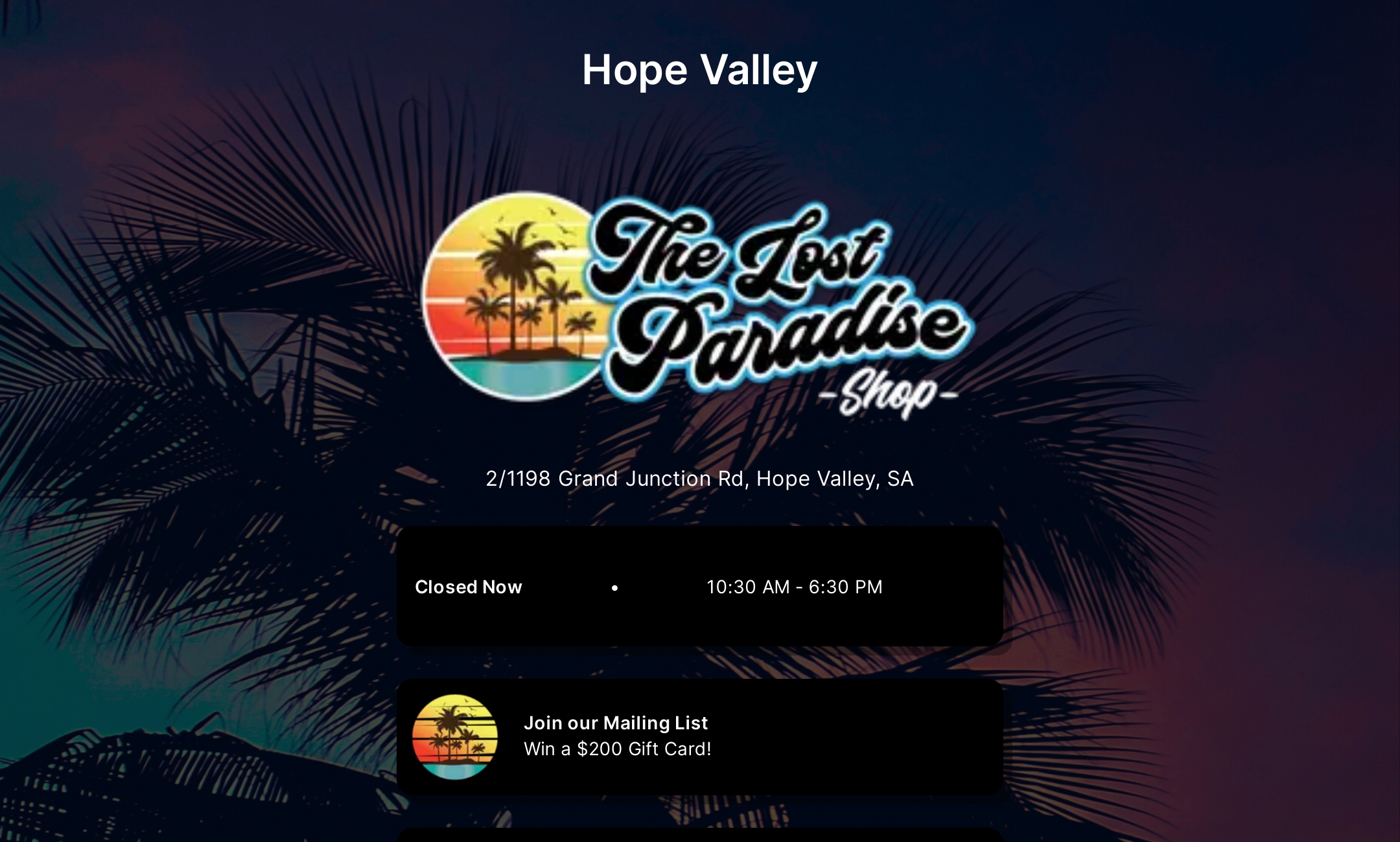 Hope Valley Happy Oasis