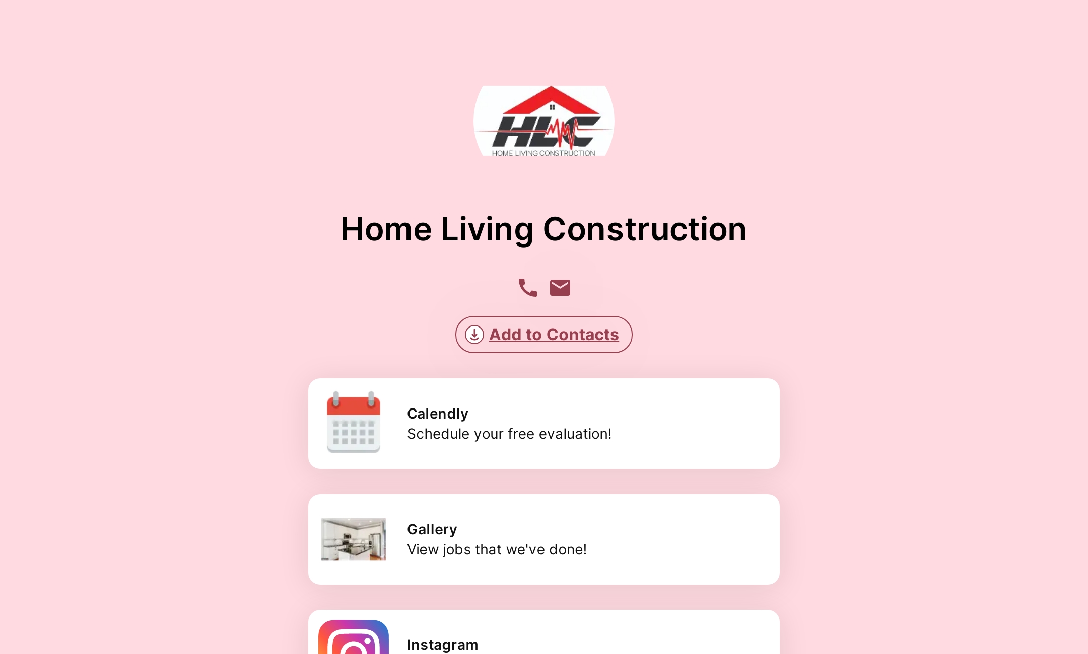Home Living Construction's Flowpage