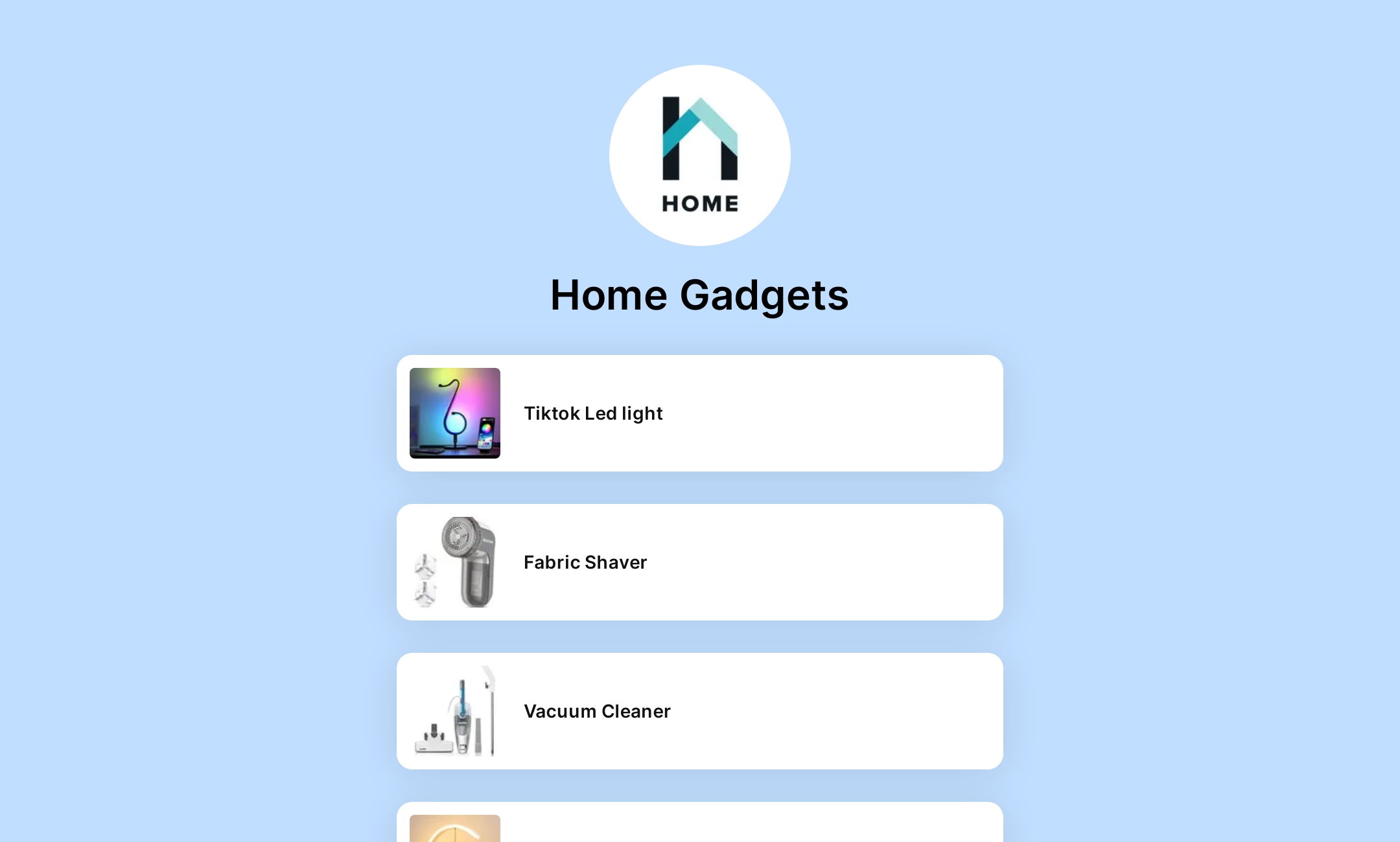 Home Gadgets' Flowpage