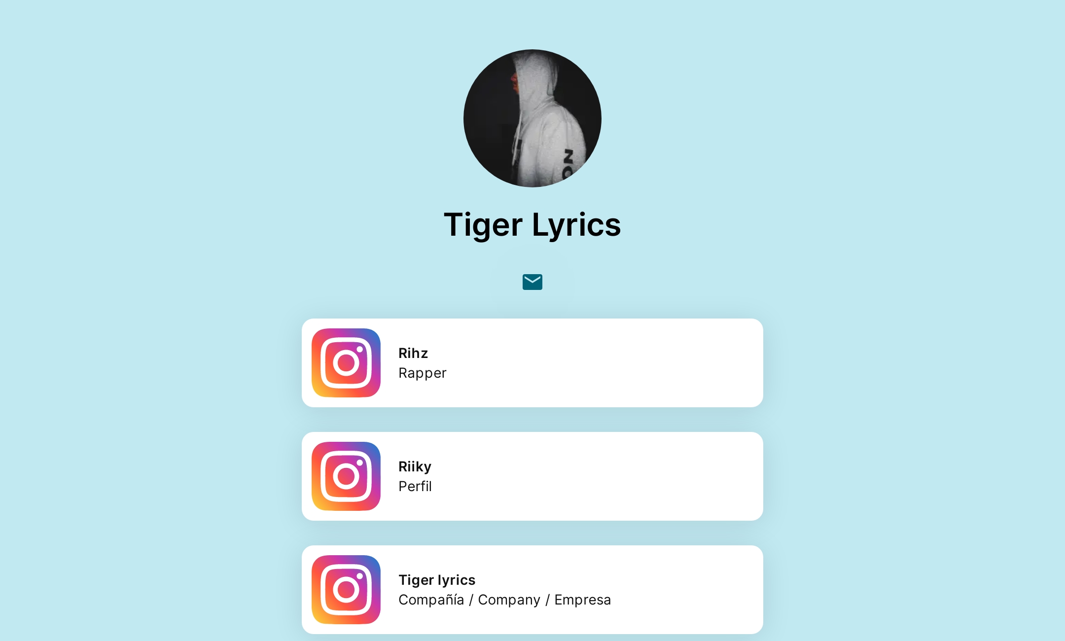 Tiger Lyrics' Flowpage