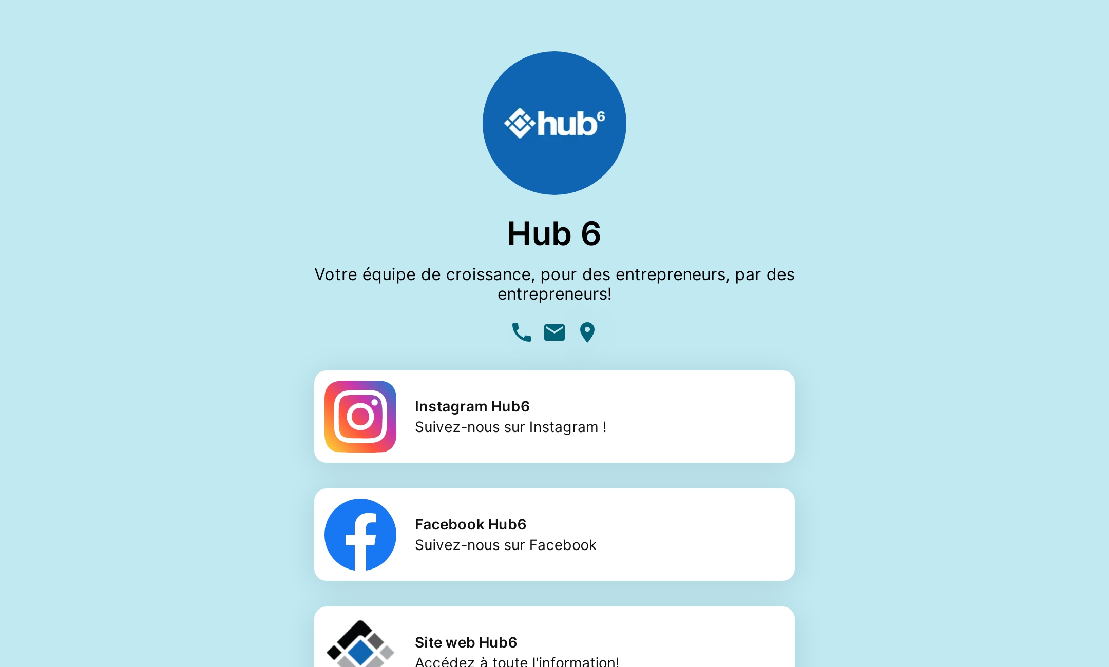 Hub 6's Flowpage