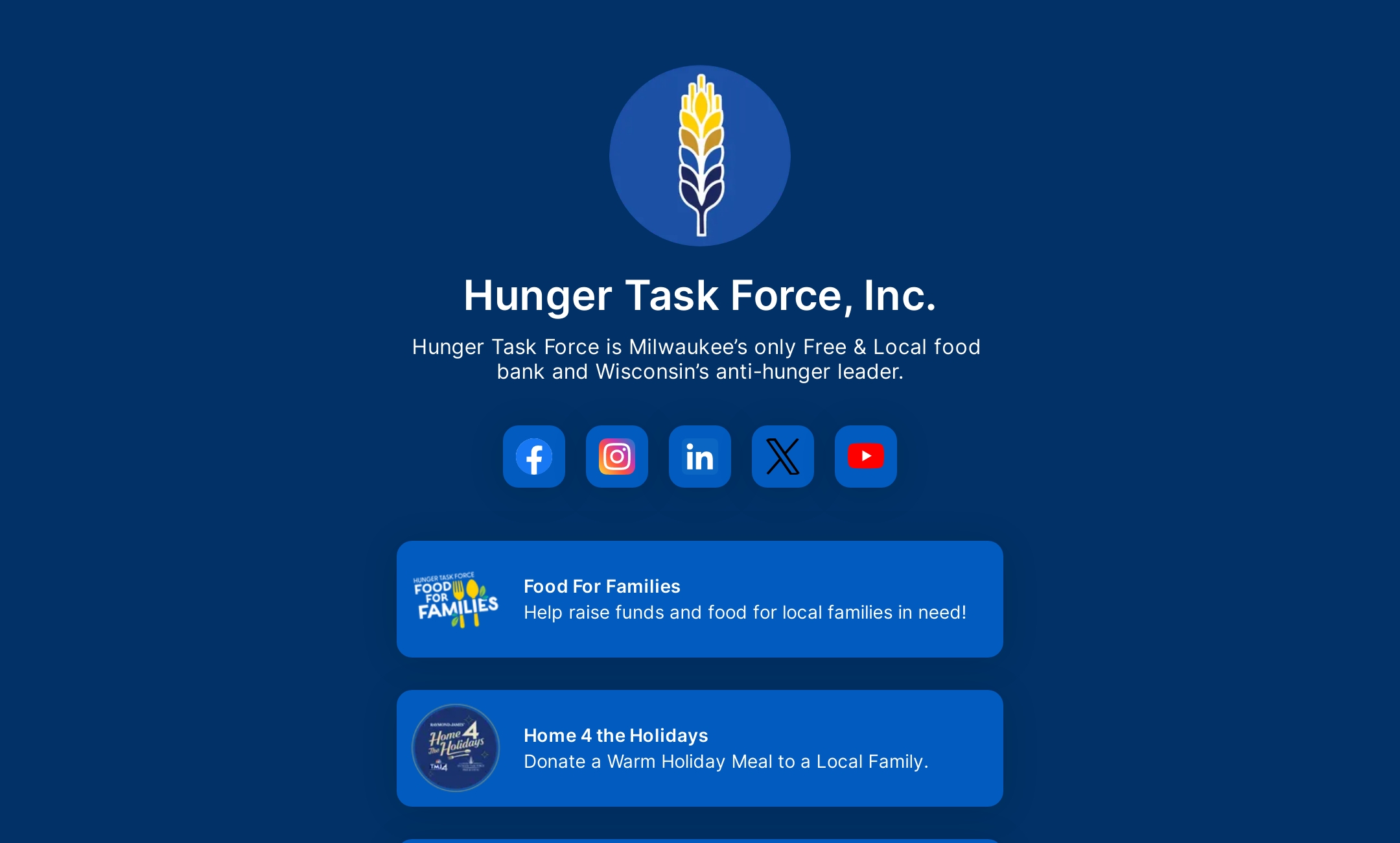 Hunger Task Force, Inc.'s Flowpage