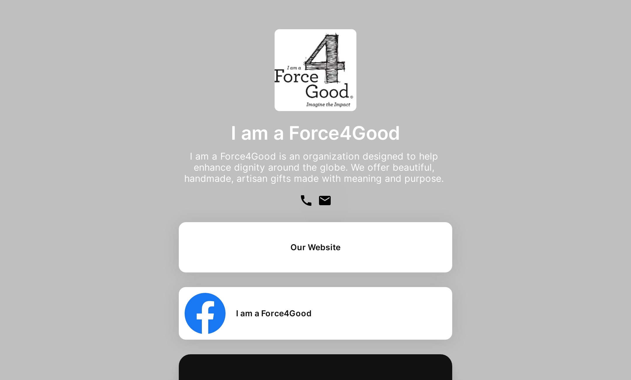 I am a Force4Good's Flowpage