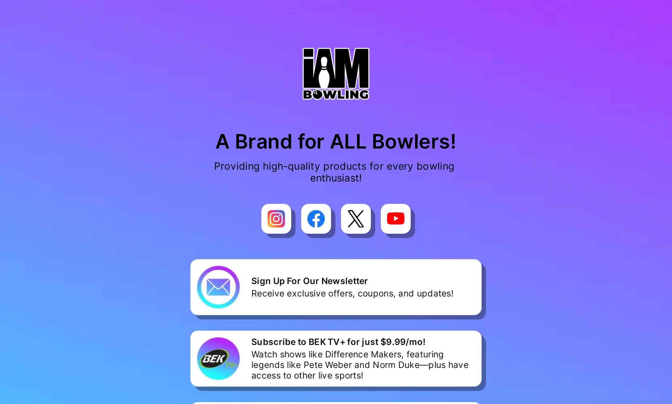 A Brand for ALL Bowlers!'s Flowpage