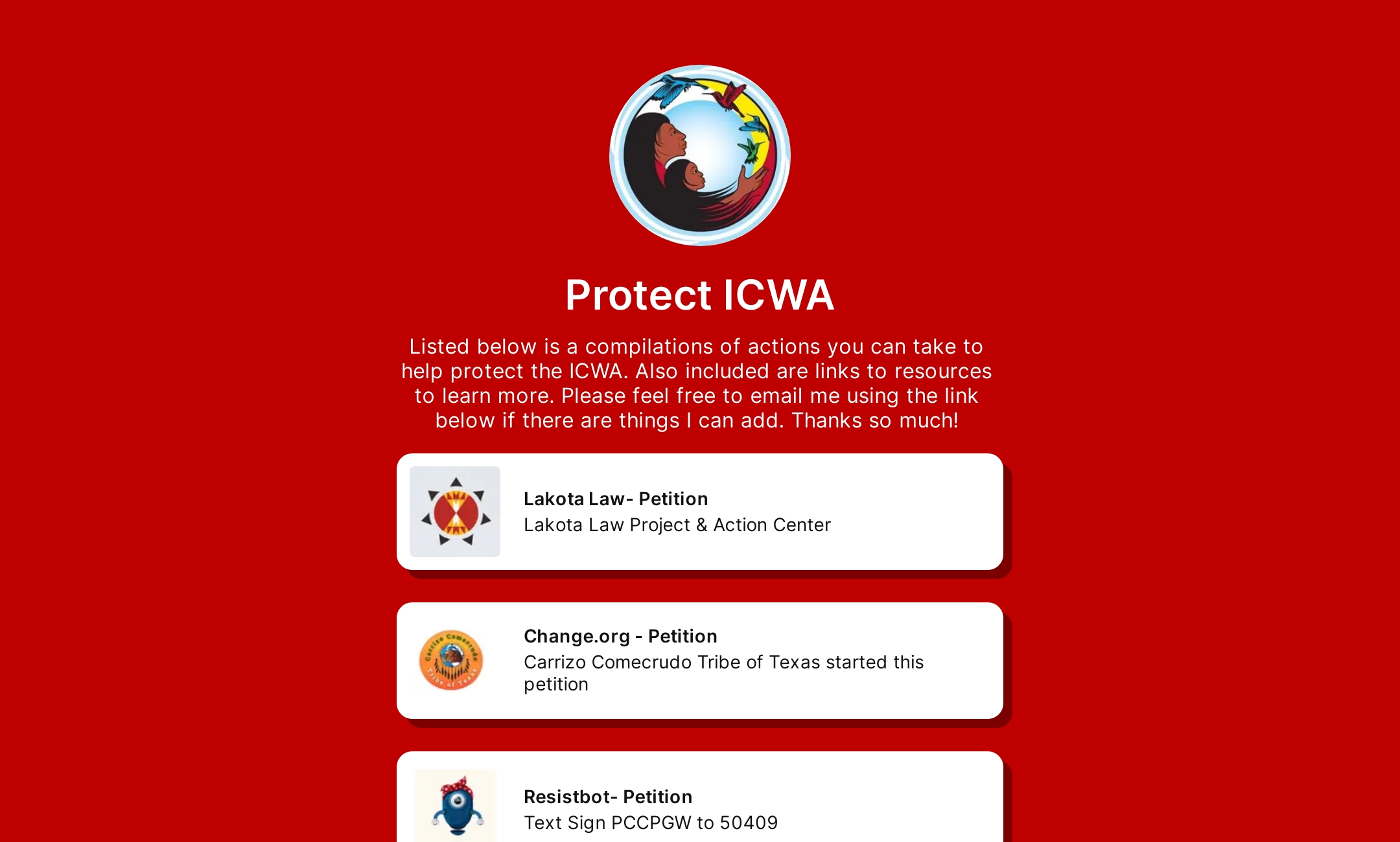 Protect ICWA's Flowpage
