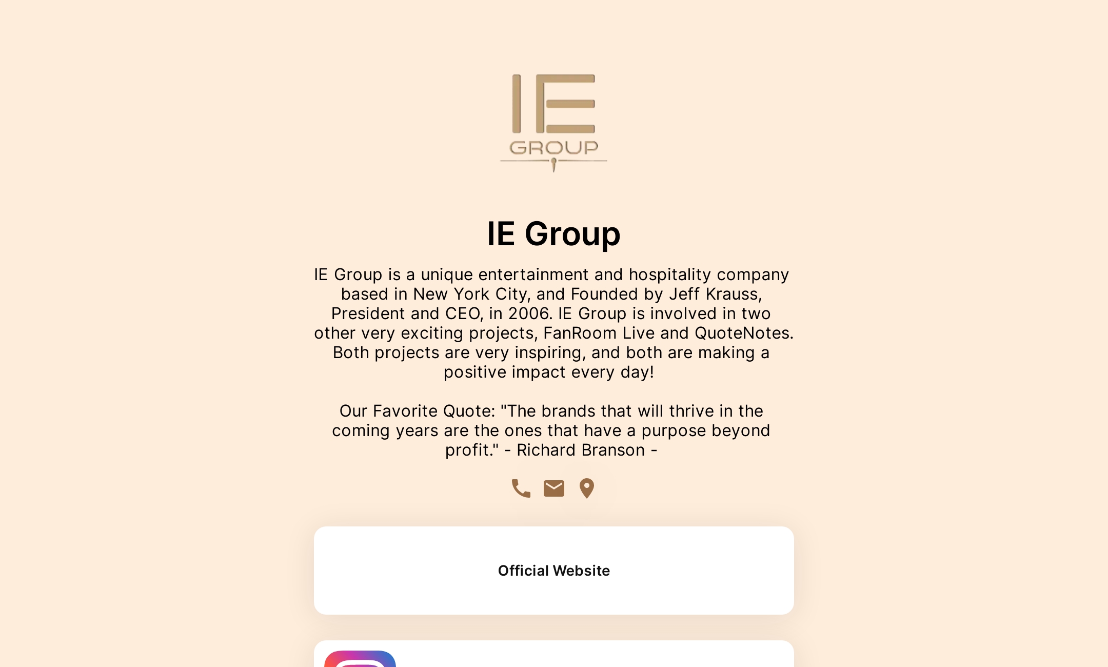IE Group's Flowpage